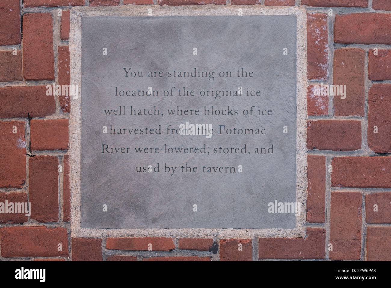Alexandria, Virginia, USA. Gadsby's Tavern Historic Marker Stock Photo ...