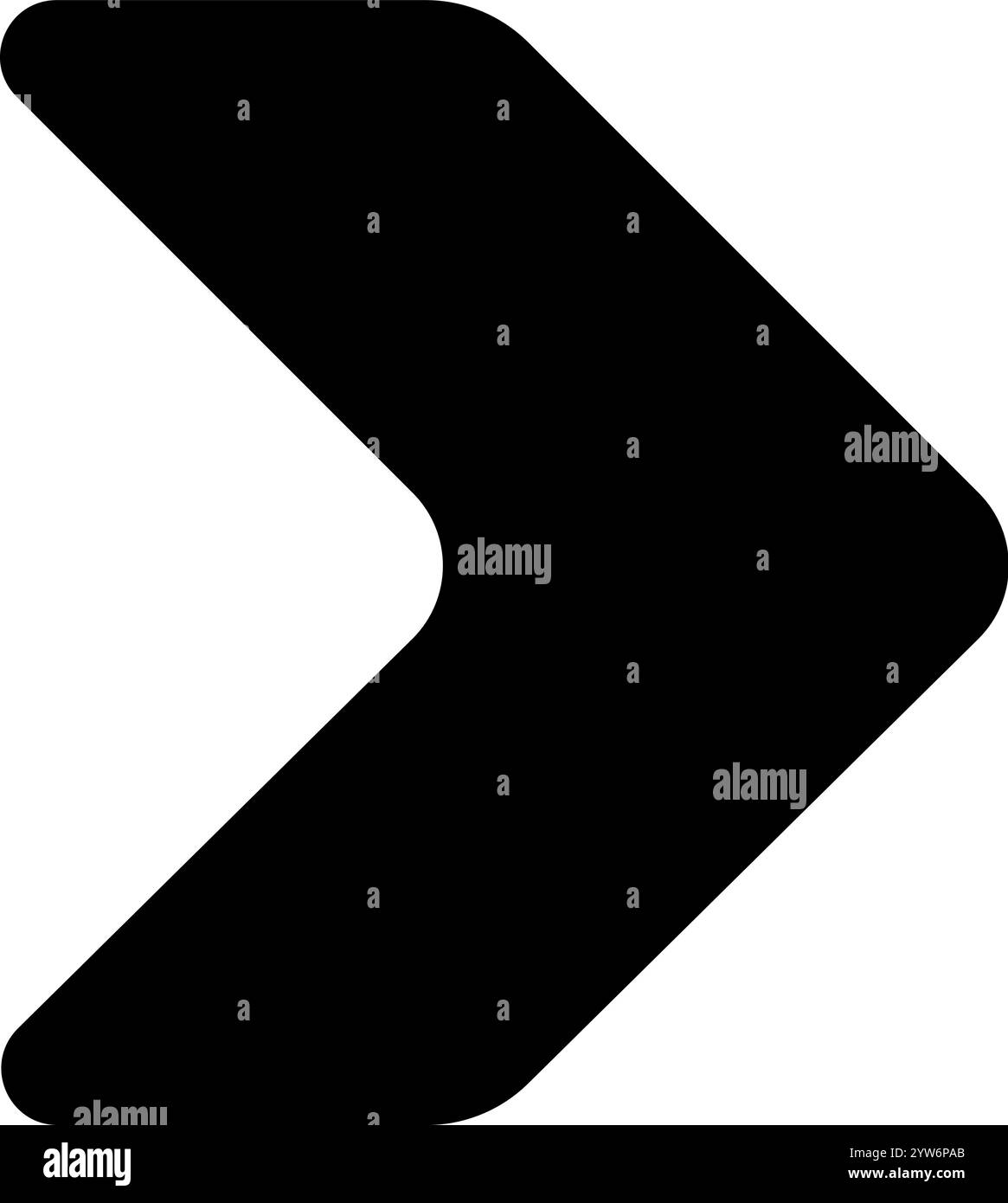 Simple black arrow pointing to the right with rounded edges, ideal for indicating direction ...