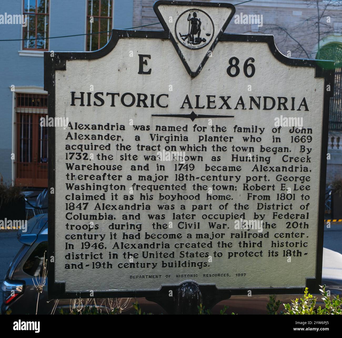 Ramsay House, Alexandria, Virginia, USA. A replica of Alexandria's ...