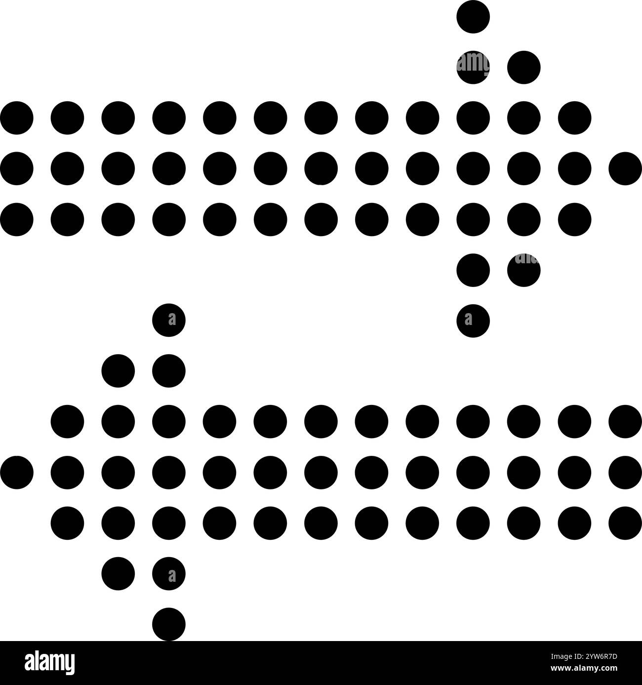 Two black dotted arrows pointing in opposite directions symbolize ...