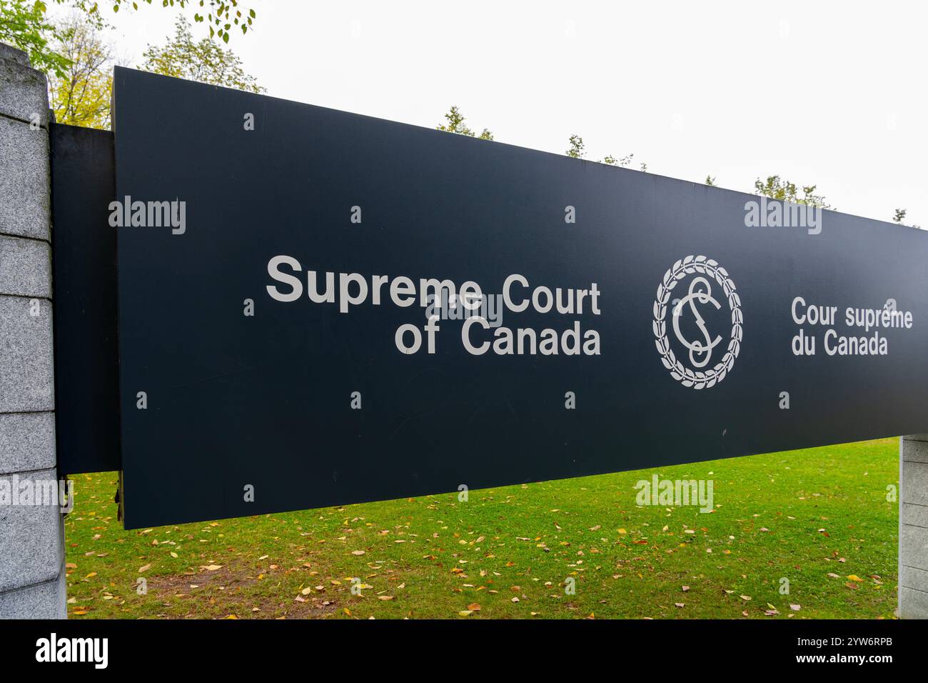 Supreme Court of Canada sign is seen in Ottawa Stock Photo - Alamy
