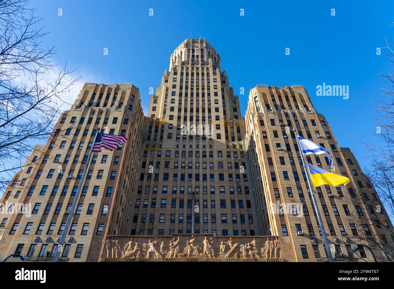 Buffalo City Hall in Buffalo, New York, USA, on December 8, 2023 ...