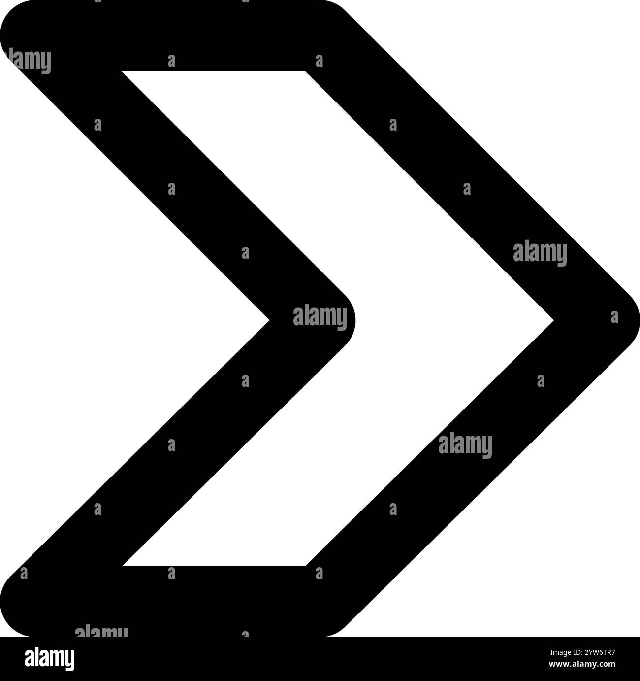 Thick black arrow pointing diagonally towards the right, conveying ...