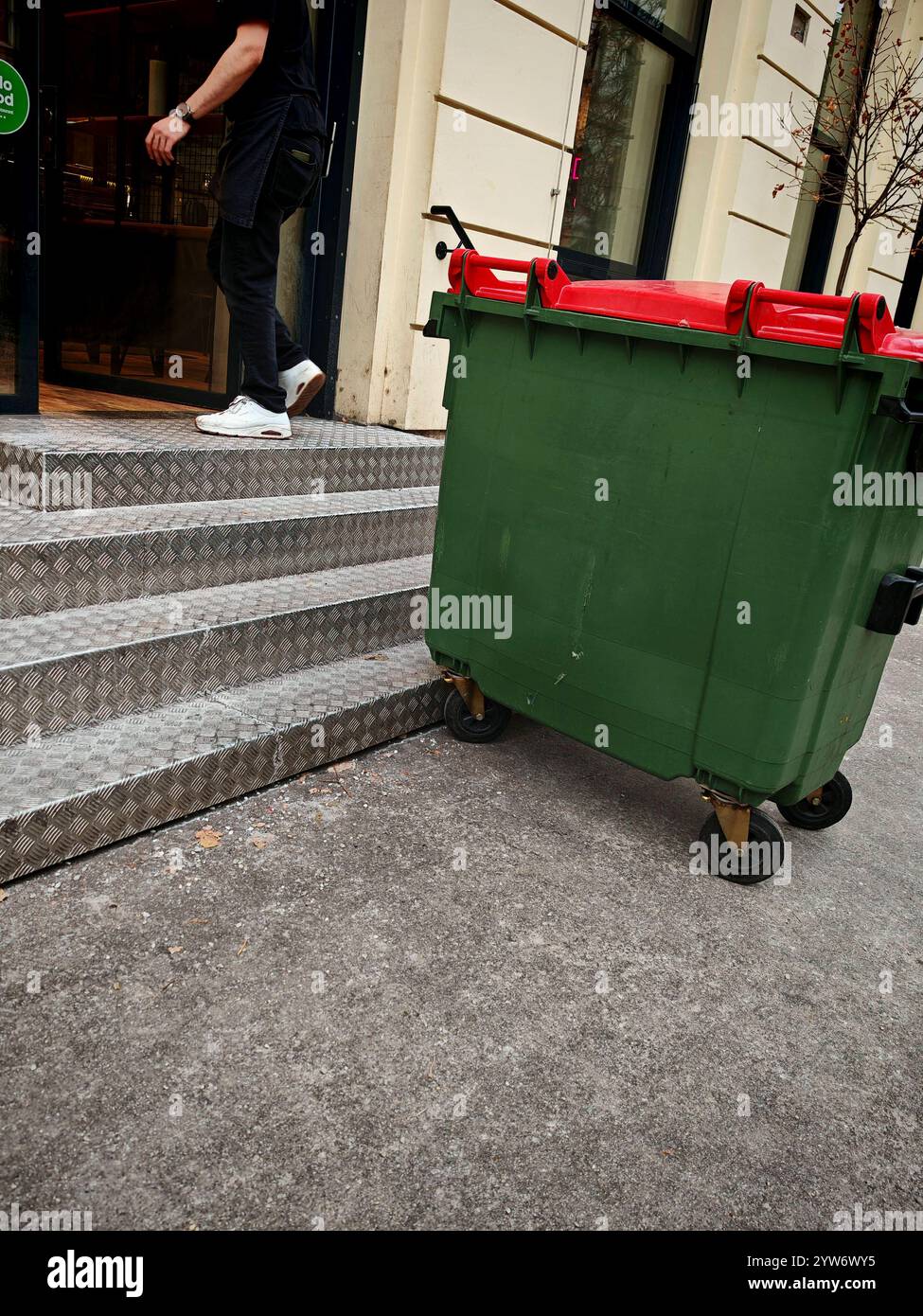 a garbage at the waste collection, waste separation and recycling ...