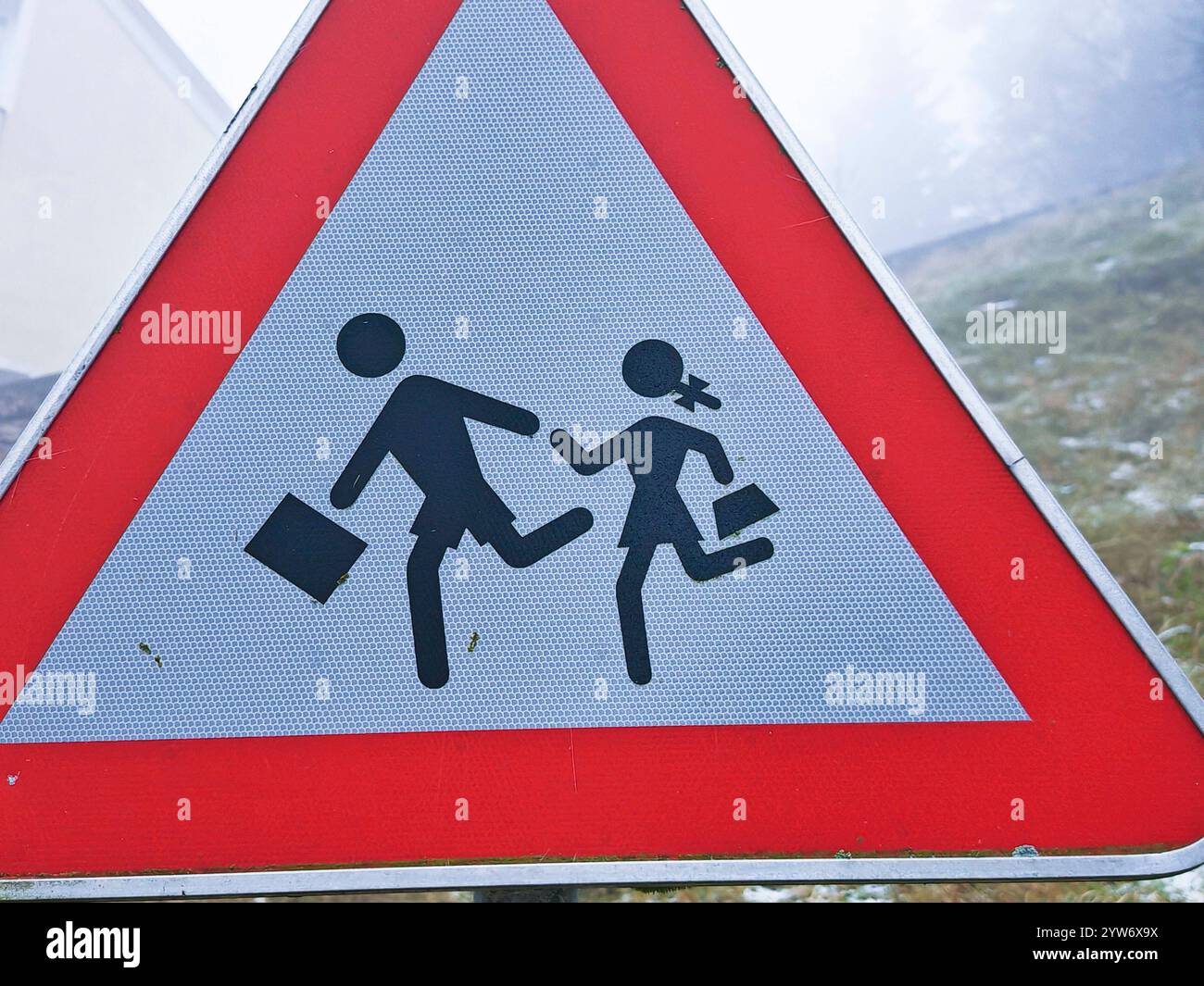 children in road and traffic on the street children in road traffic on ...