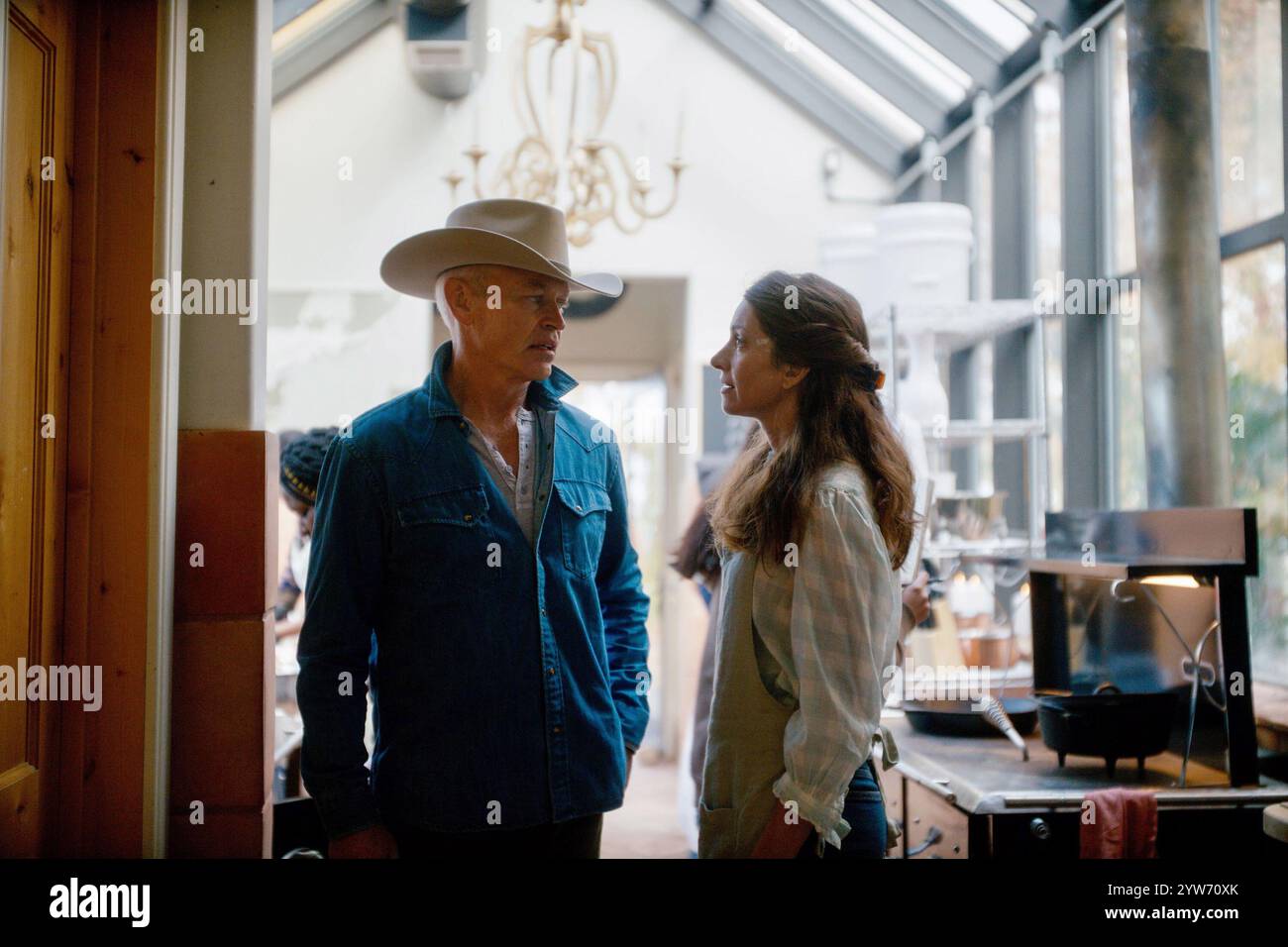 HOMESTEAD, from left: Neal McDonough, Dawn Olivieri, 2024. © Angel ...