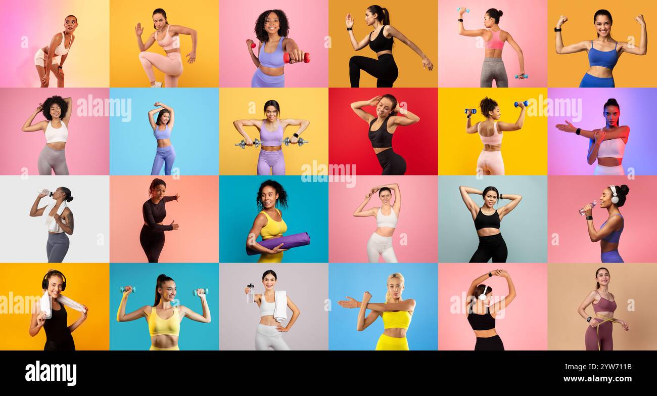 Women engaged in fitness activities showcasing strength and empowerment ...