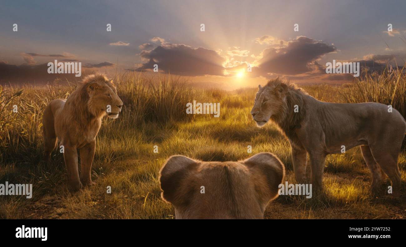 MUFASA: THE LION KING, from left: Taka (voice: Kelvin Harrison Jr ...