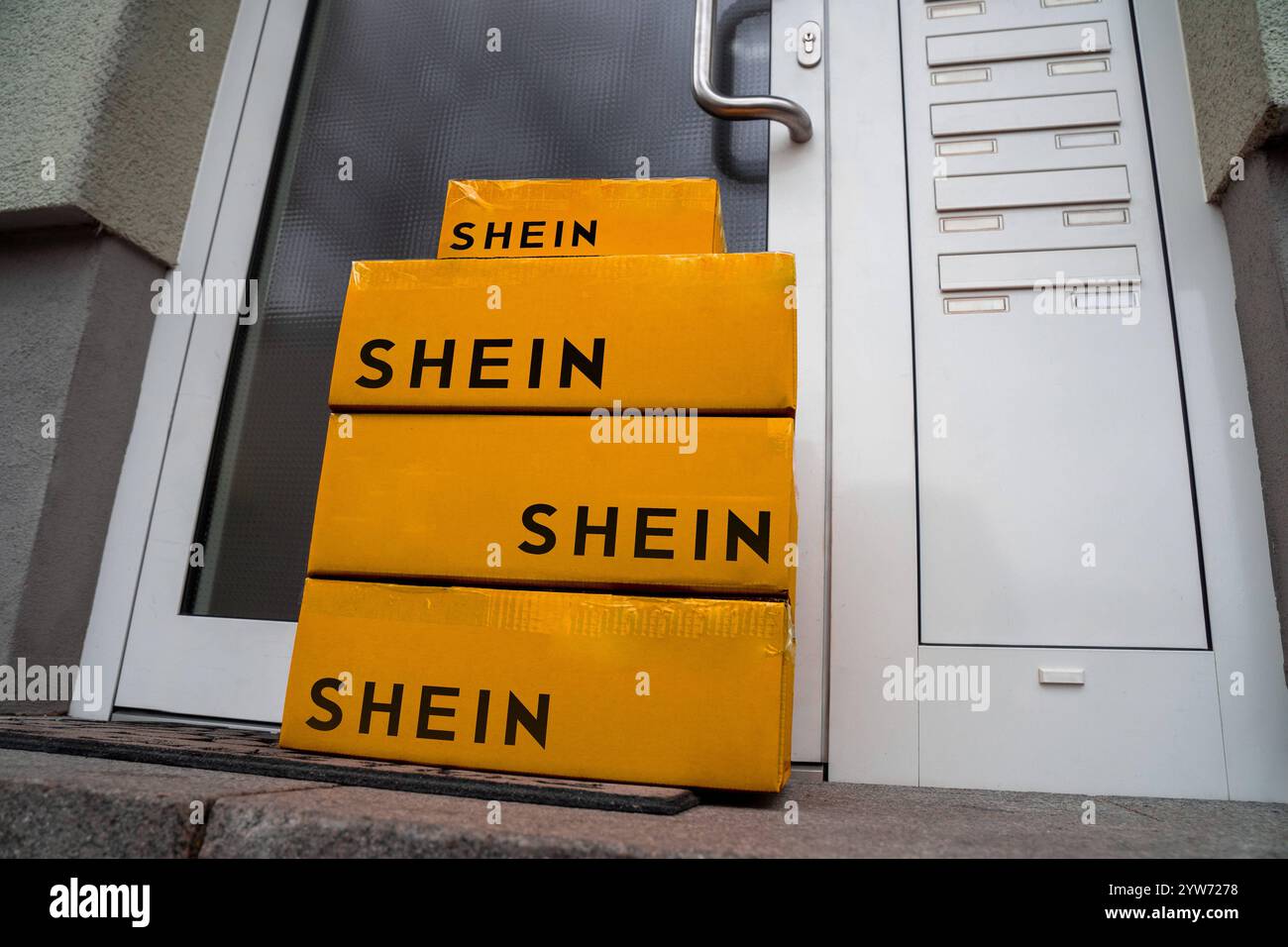 Bavaria, Germany - December 9, 2024: Symbolic image: Brown Shein ...