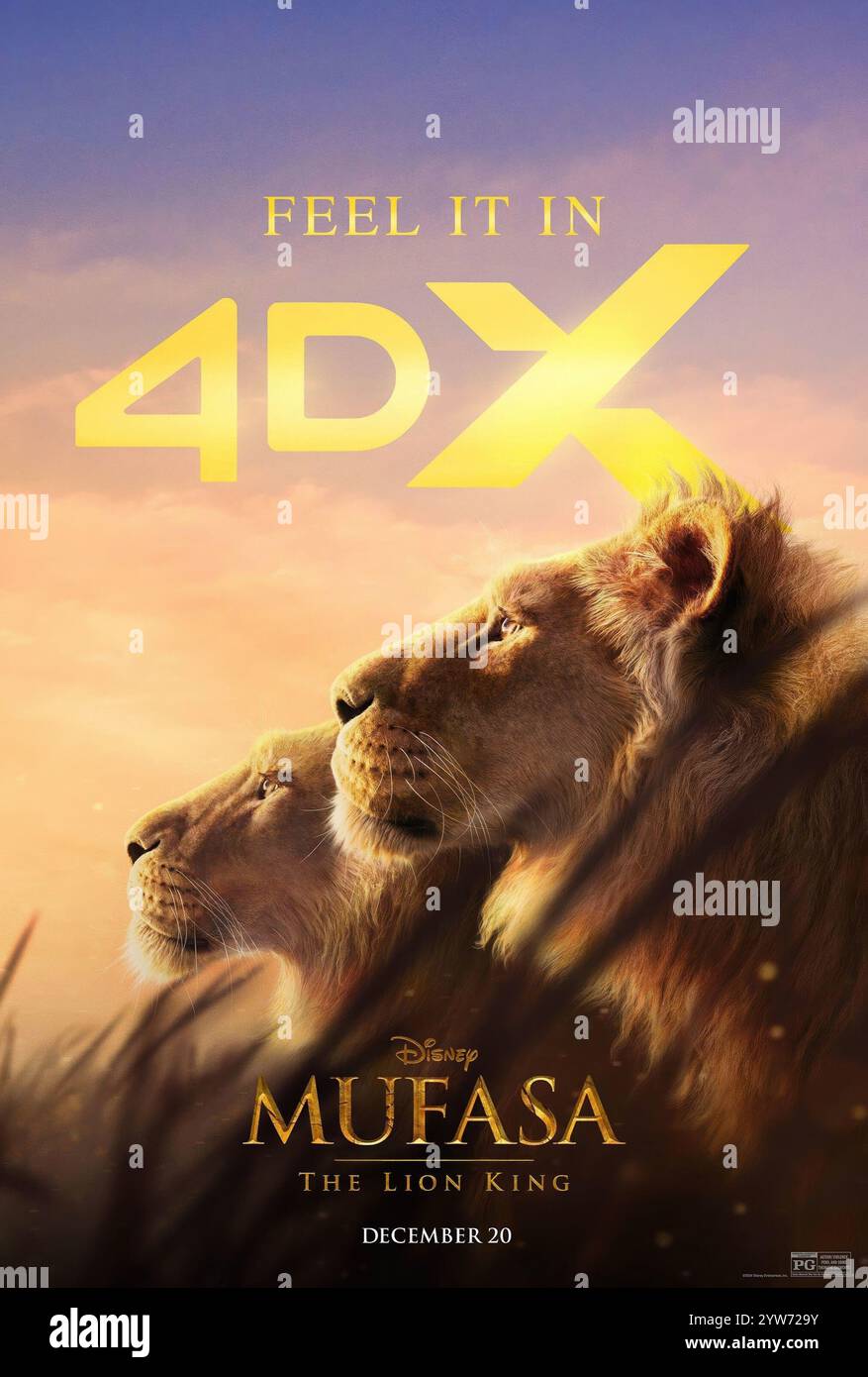 MUFASA: THE LION KING, US 4DX poster, from left: Taka (voice: Kelvin ...