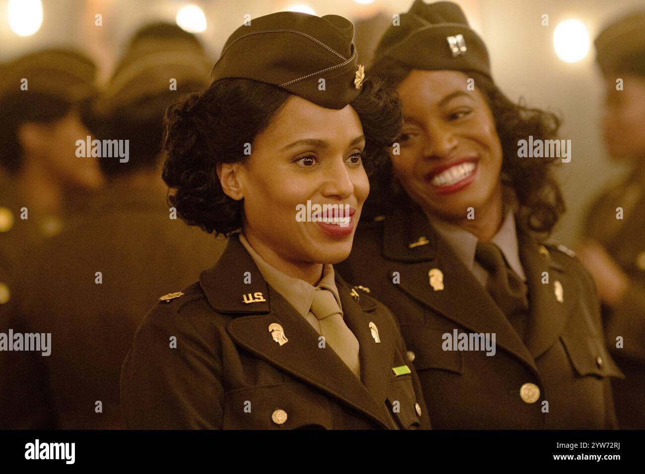 THE SIX TRIPLE EIGHT, from left: Kerry Washington, Milauna Jackson ...