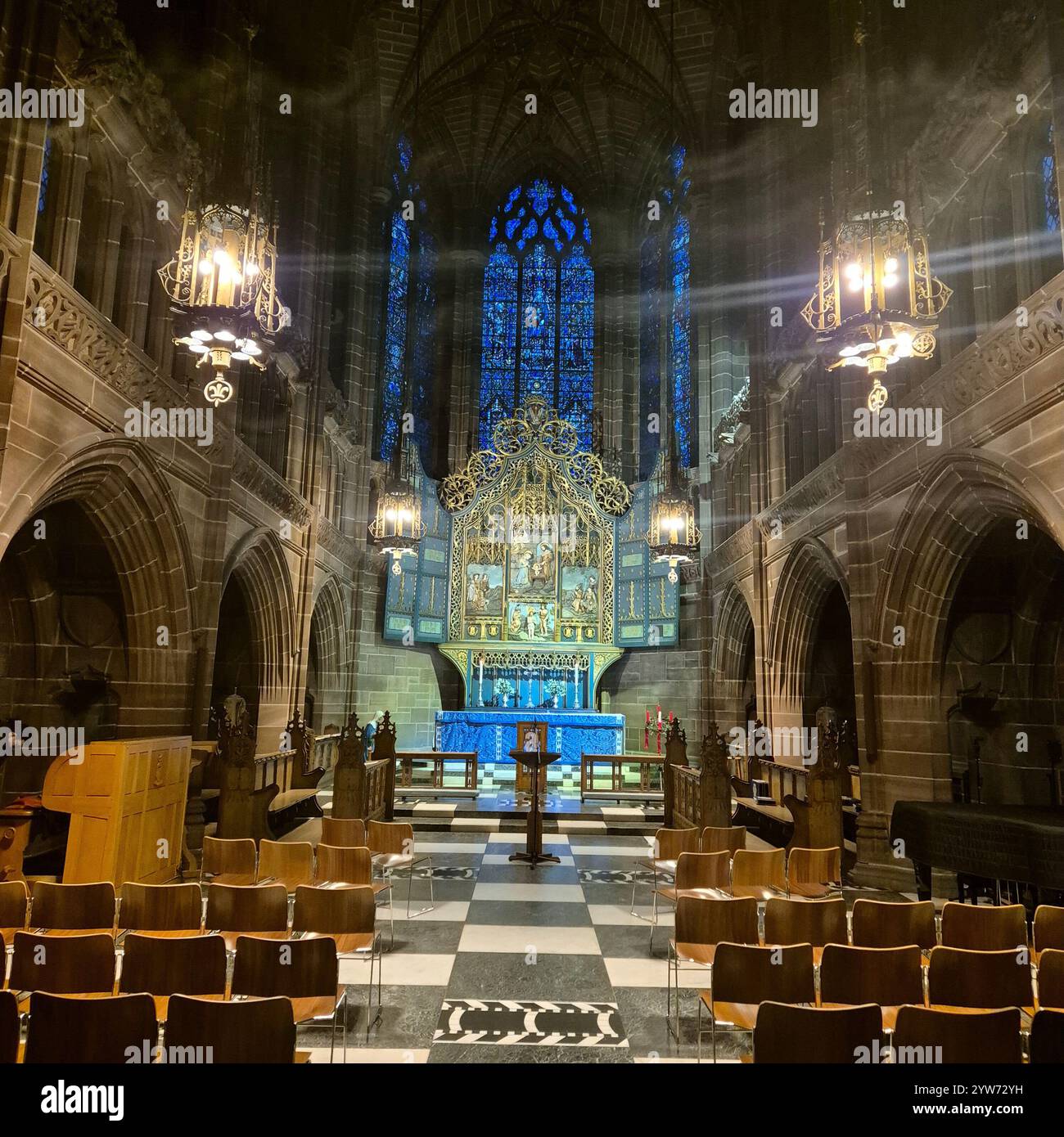 Inside Liverpool Cathedral Stock Photo - Alamy