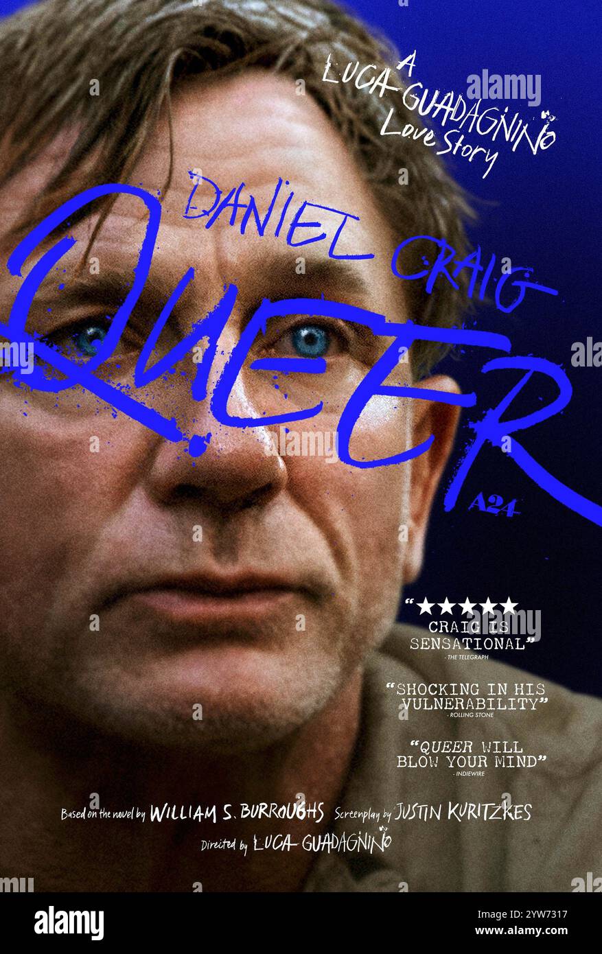 QUEER, poster, Daniel Craig, 2024. © A24/ Courtesy Everett Collection ...