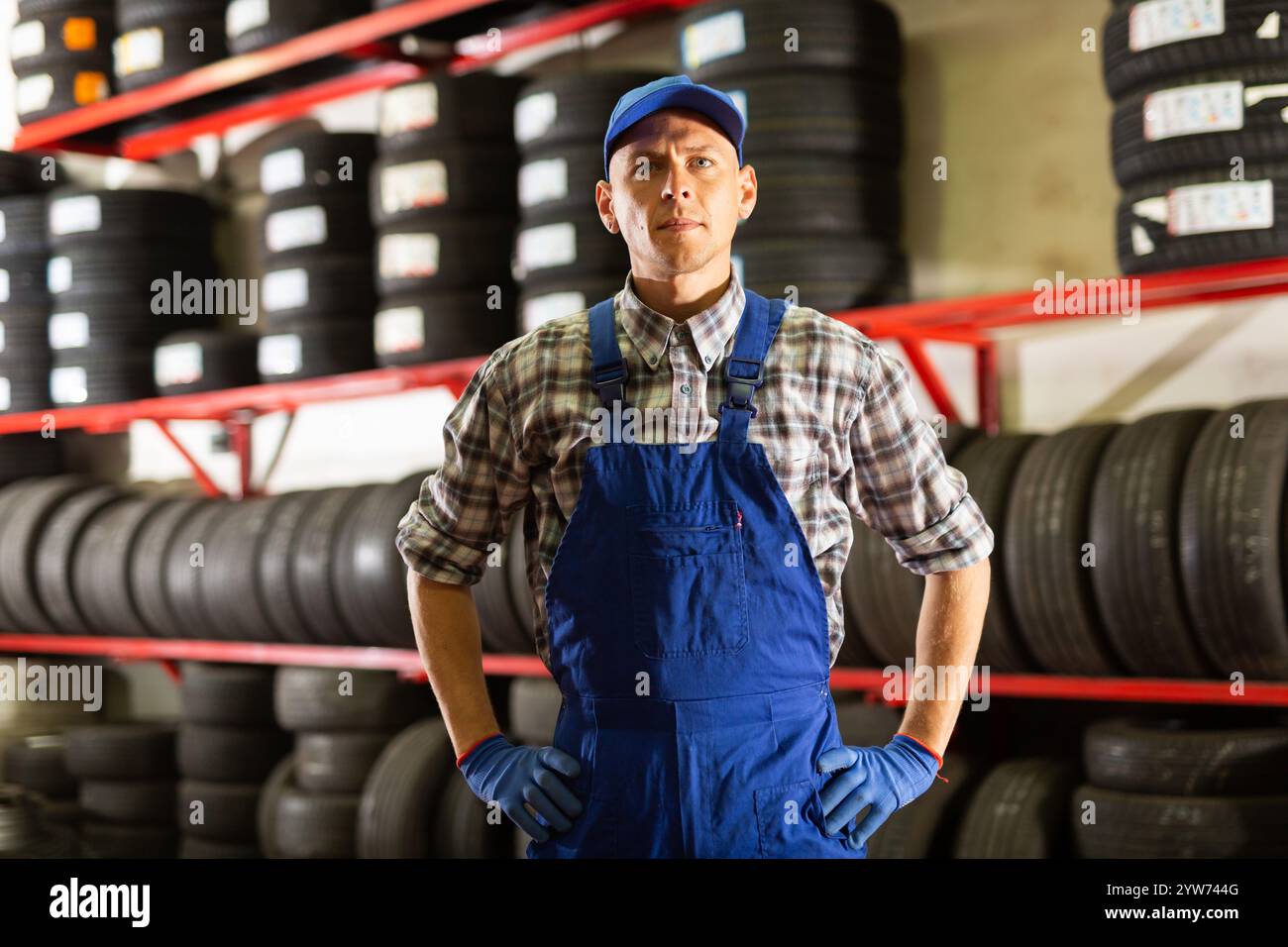 Portrait experienced auto mechanic in hi-res stock photography and ...