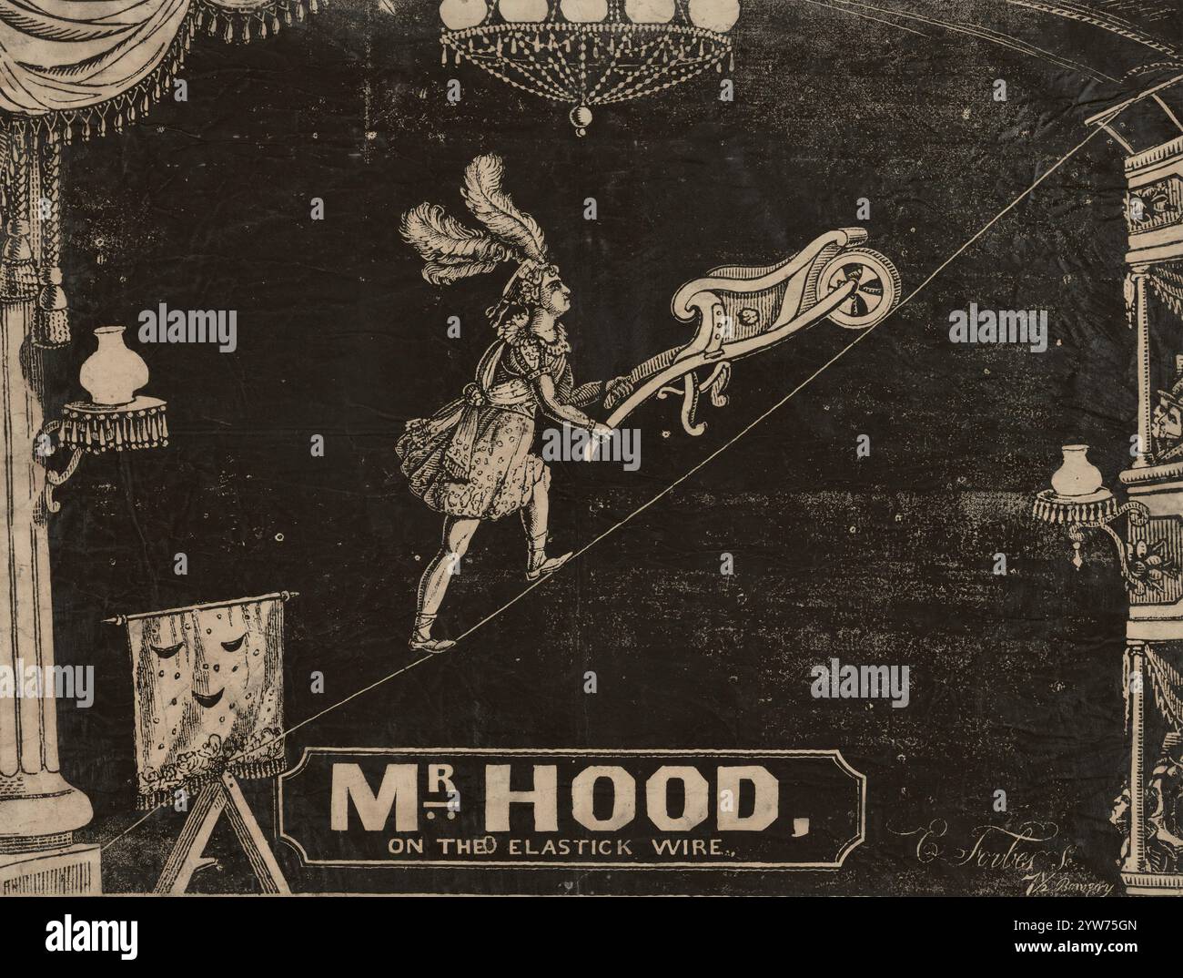 Mr. Hood, on the elastick wire Stock Photo - Alamy