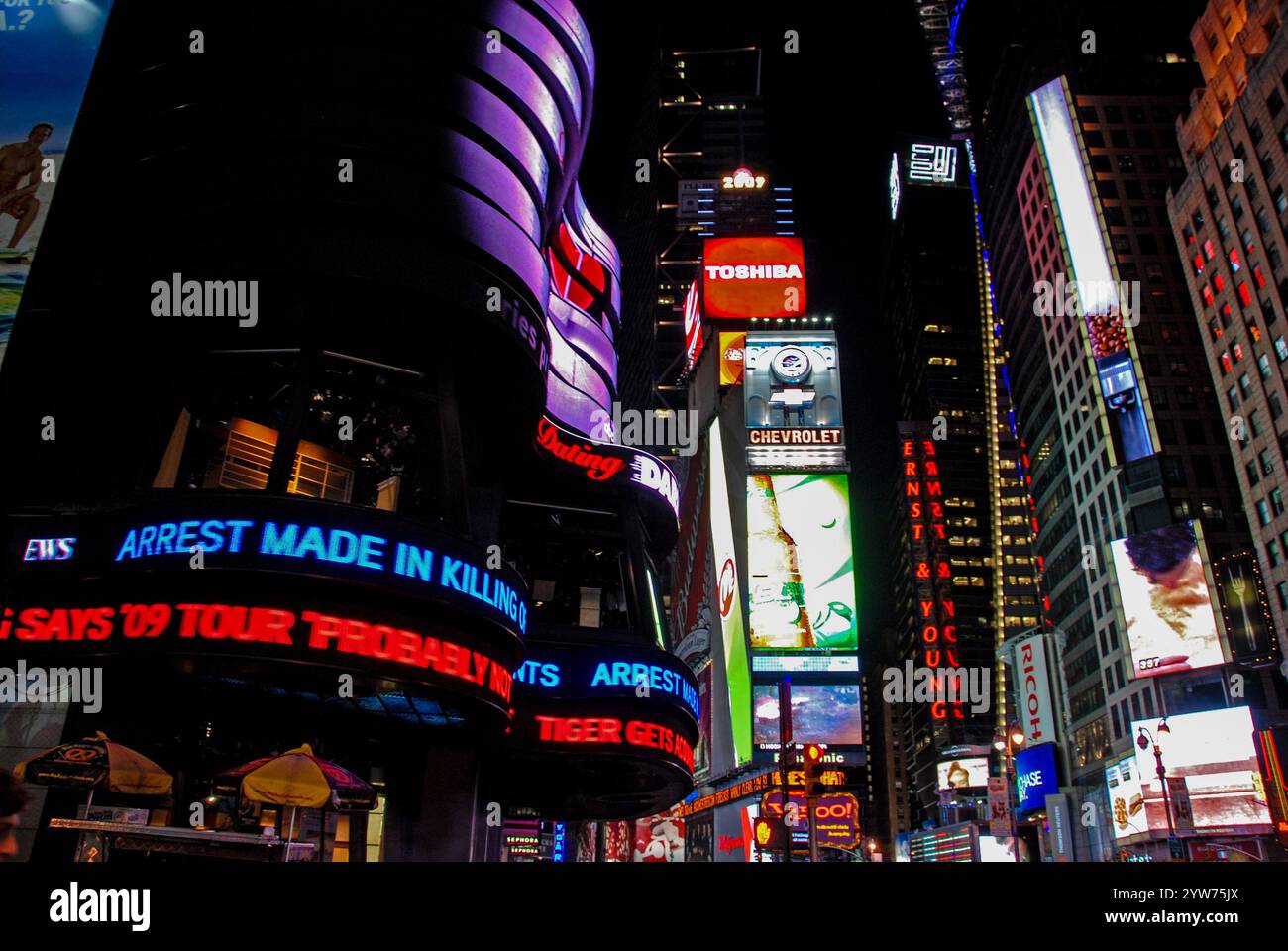 New York City Times Square Night Stock Photo - Alamy