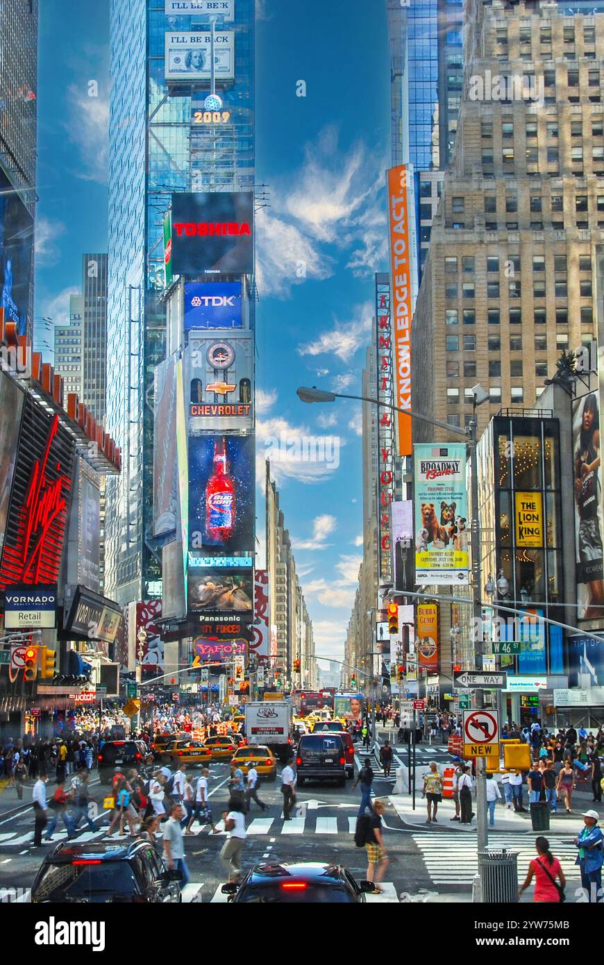 New York City Times Square Daylight Stock Photo - Alamy