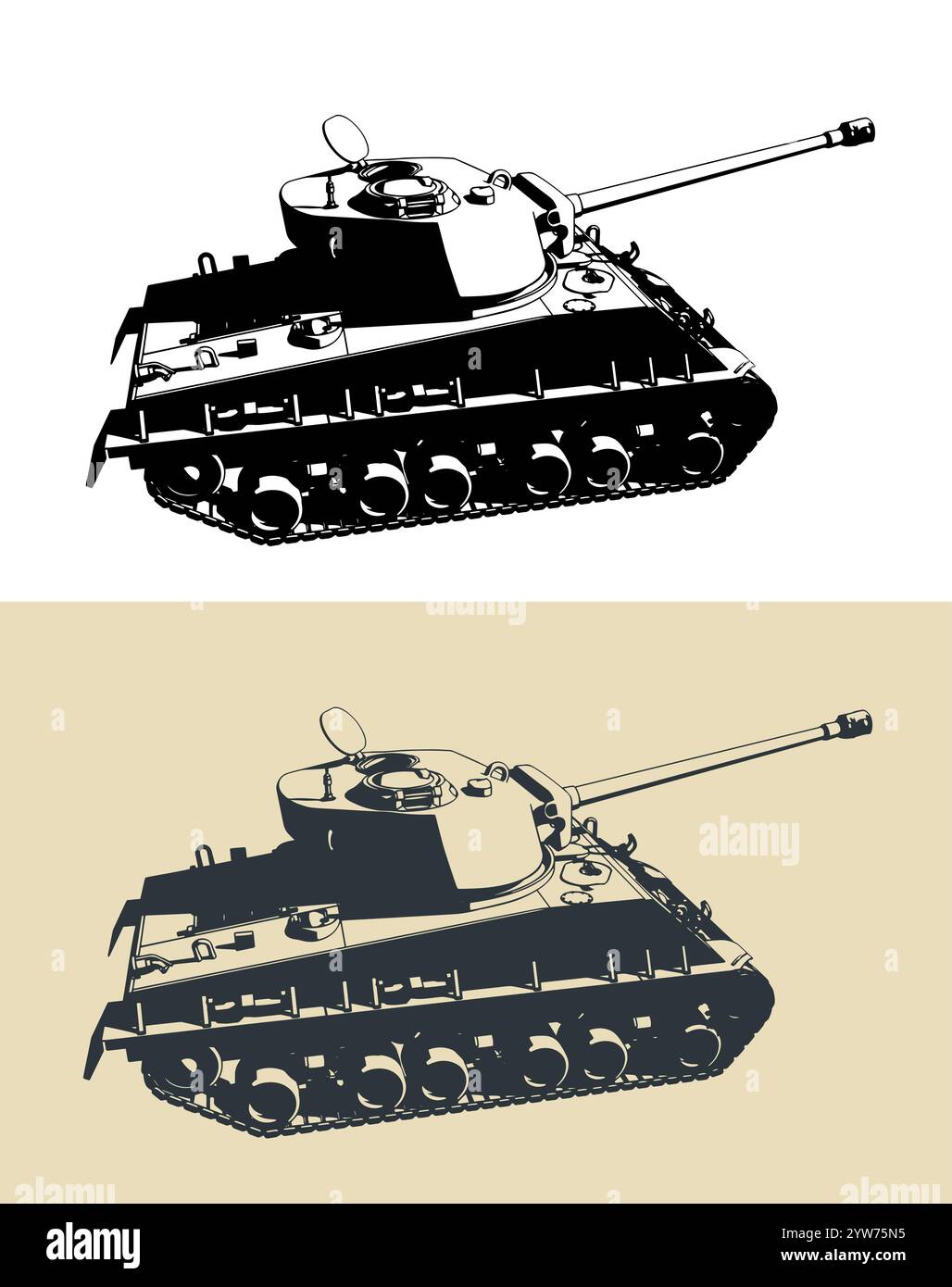 M4 sherman tank hi-res stock photography and images - Alamy