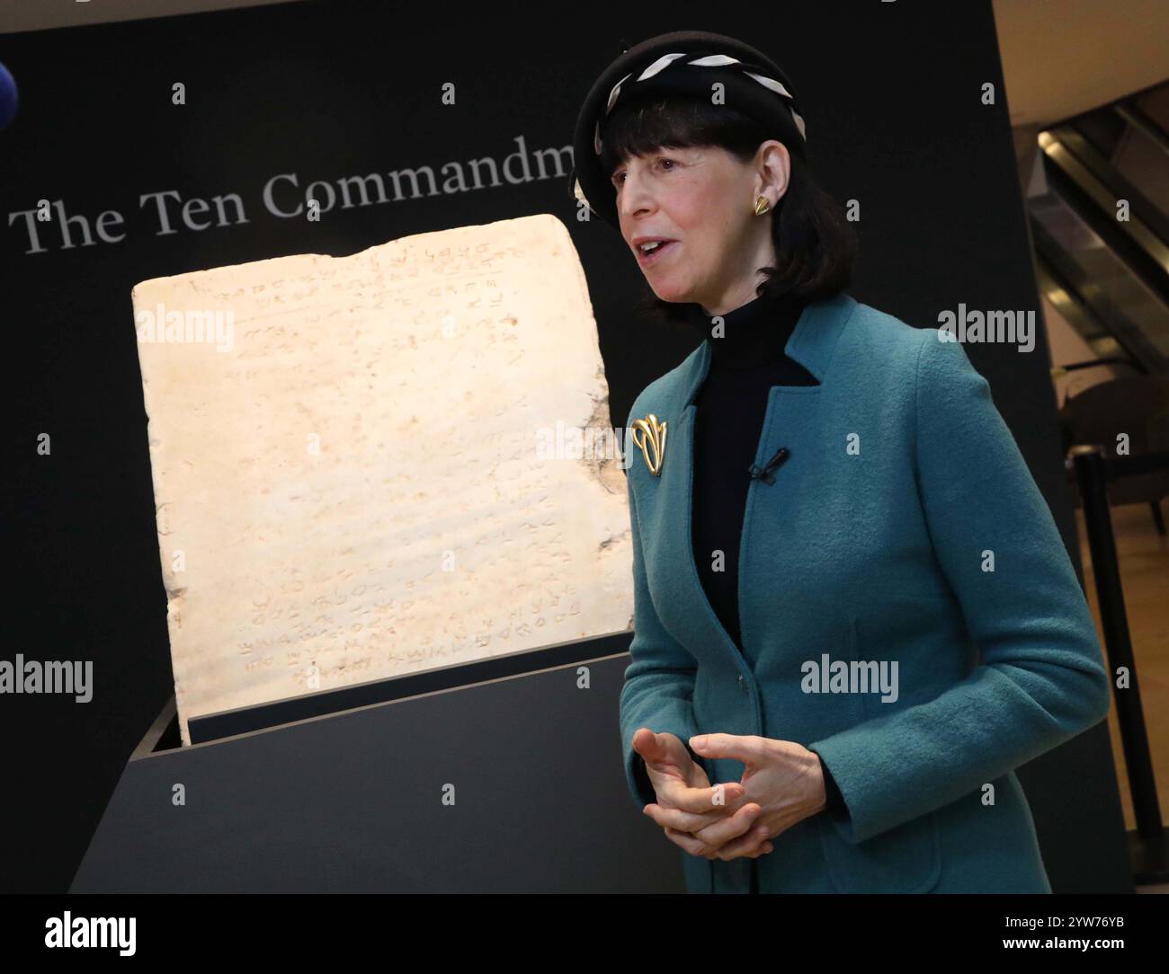 New York, New York, USA. 9th Dec, 2024. Sotheby's Judaica specialist books and manuscripts ...