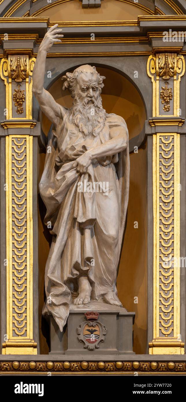 VOGHERA, ITALY - SEPTEMBER 12, 2024: The statue of St. Matthew the ...