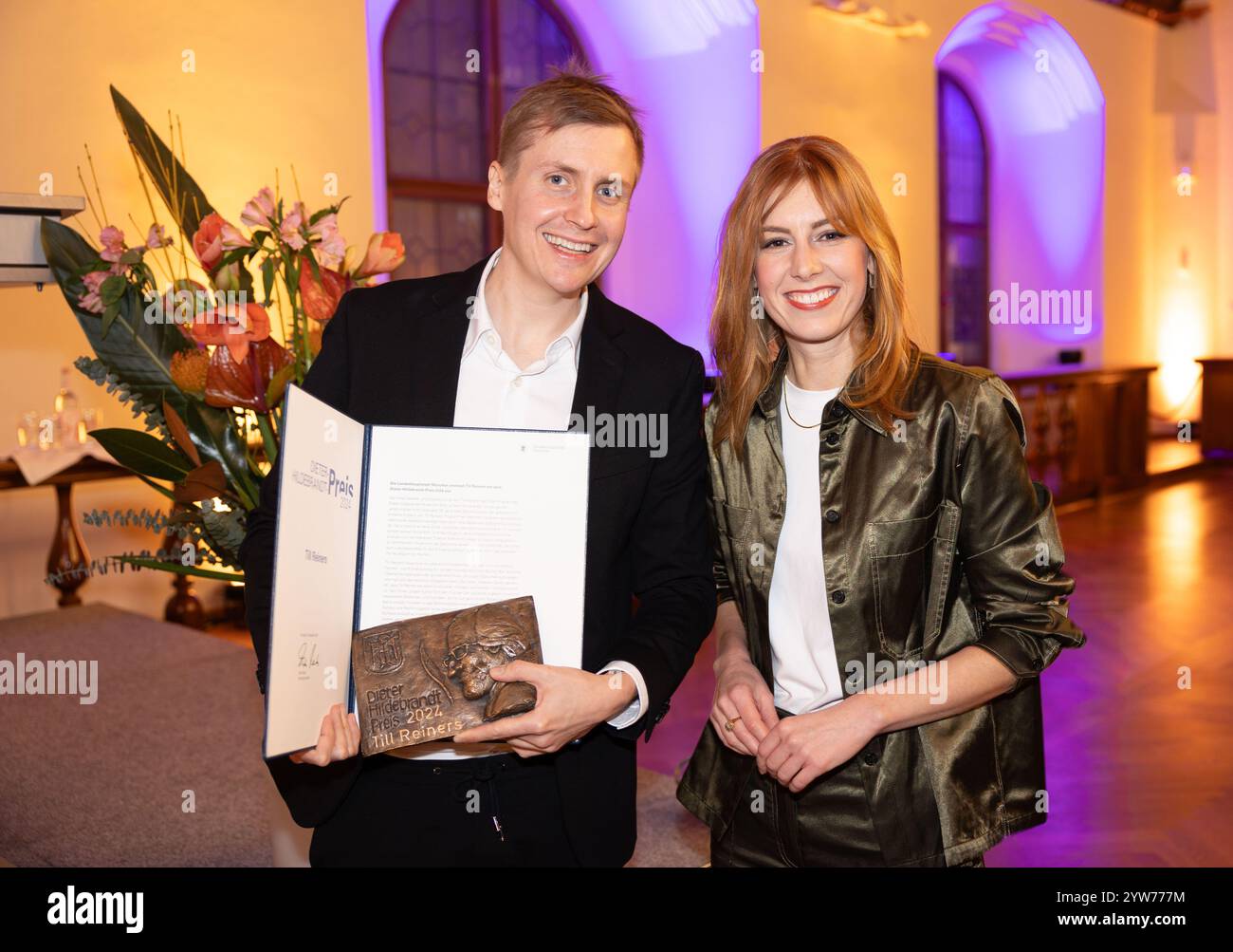 Till Reiners, Eva Schulz at the award ceremony of the Dieter ...