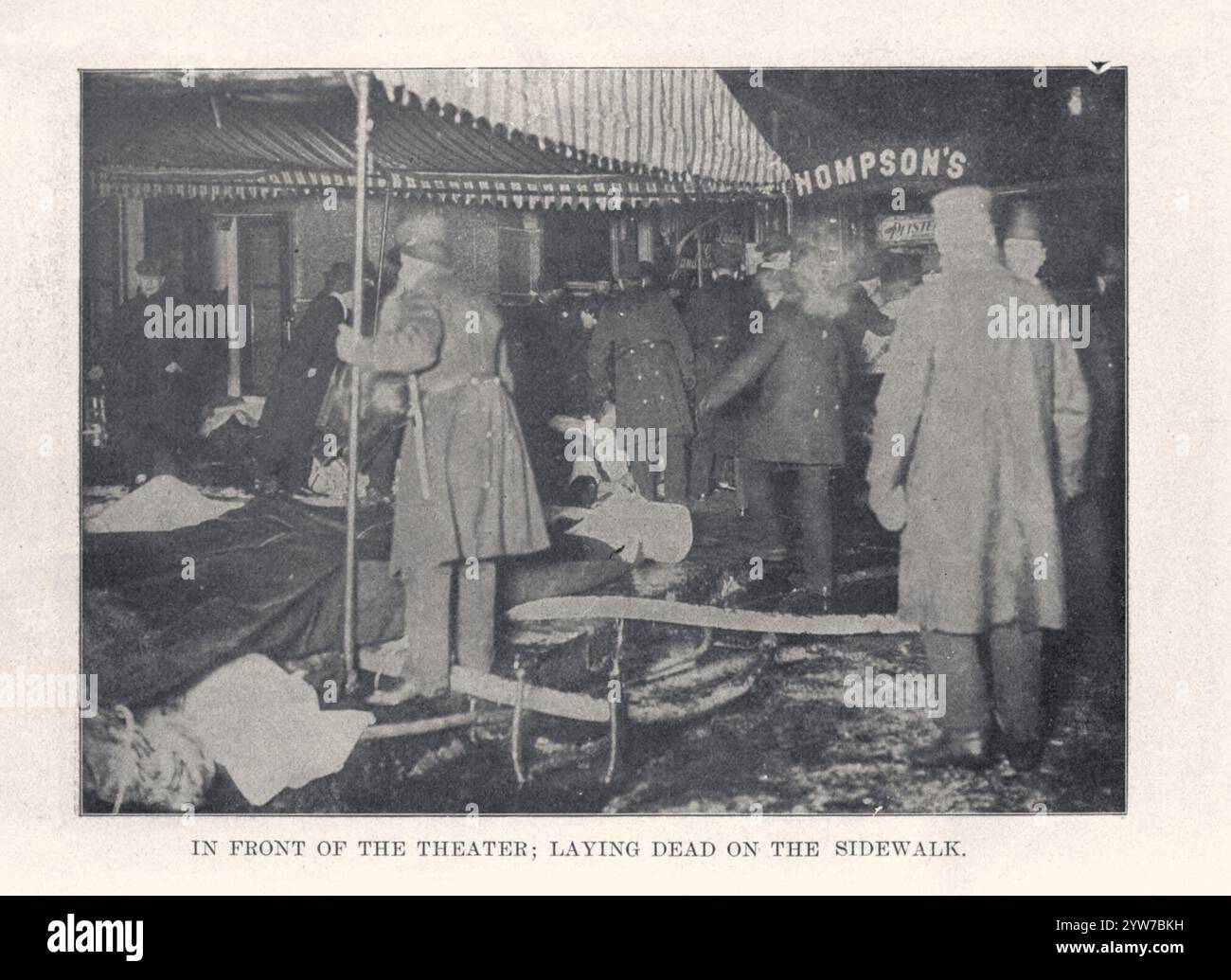 Chicago Illinois: Iroquois Theatre Fire, December 30, 1903. The fire ...