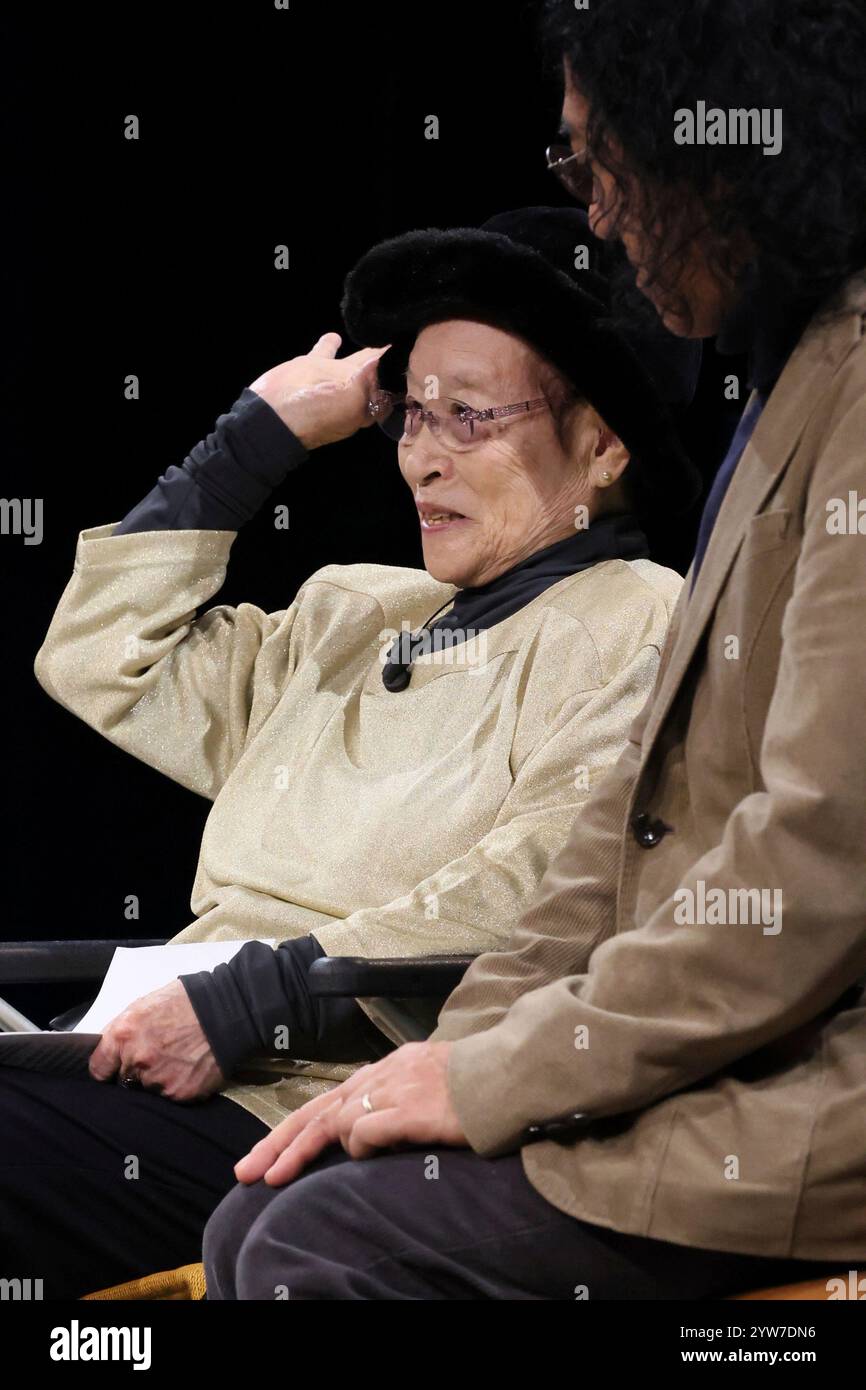 Japanese hibakusha Bun Hashizume speaks to Oslo residents about her ...