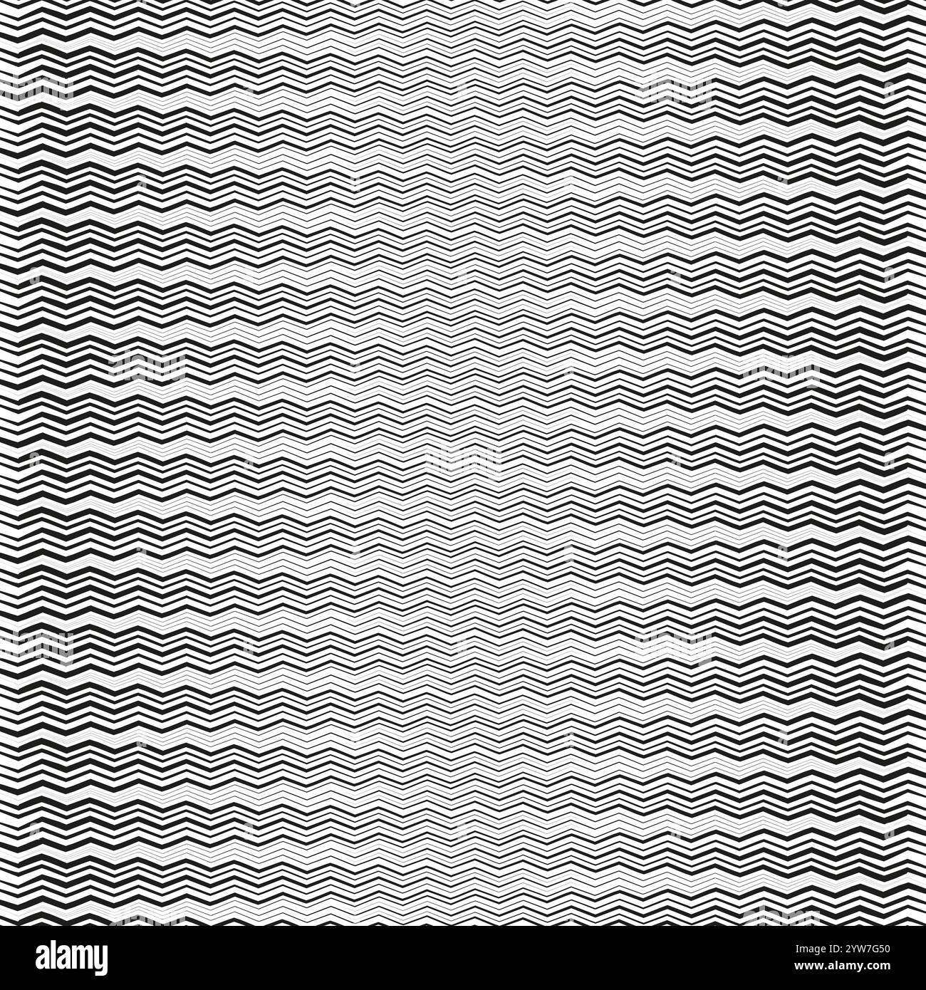Zigzag line pattern. Black and white background. Abstract wavy texture ...