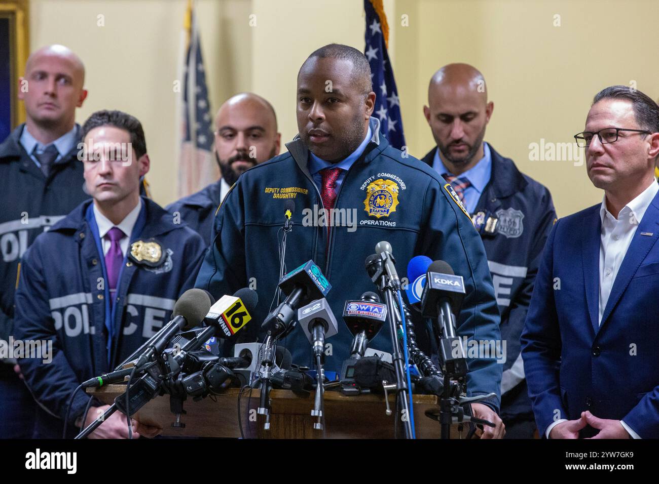 Deputy Commissioner of Operations Kaz Daughtry speaks during a press ...