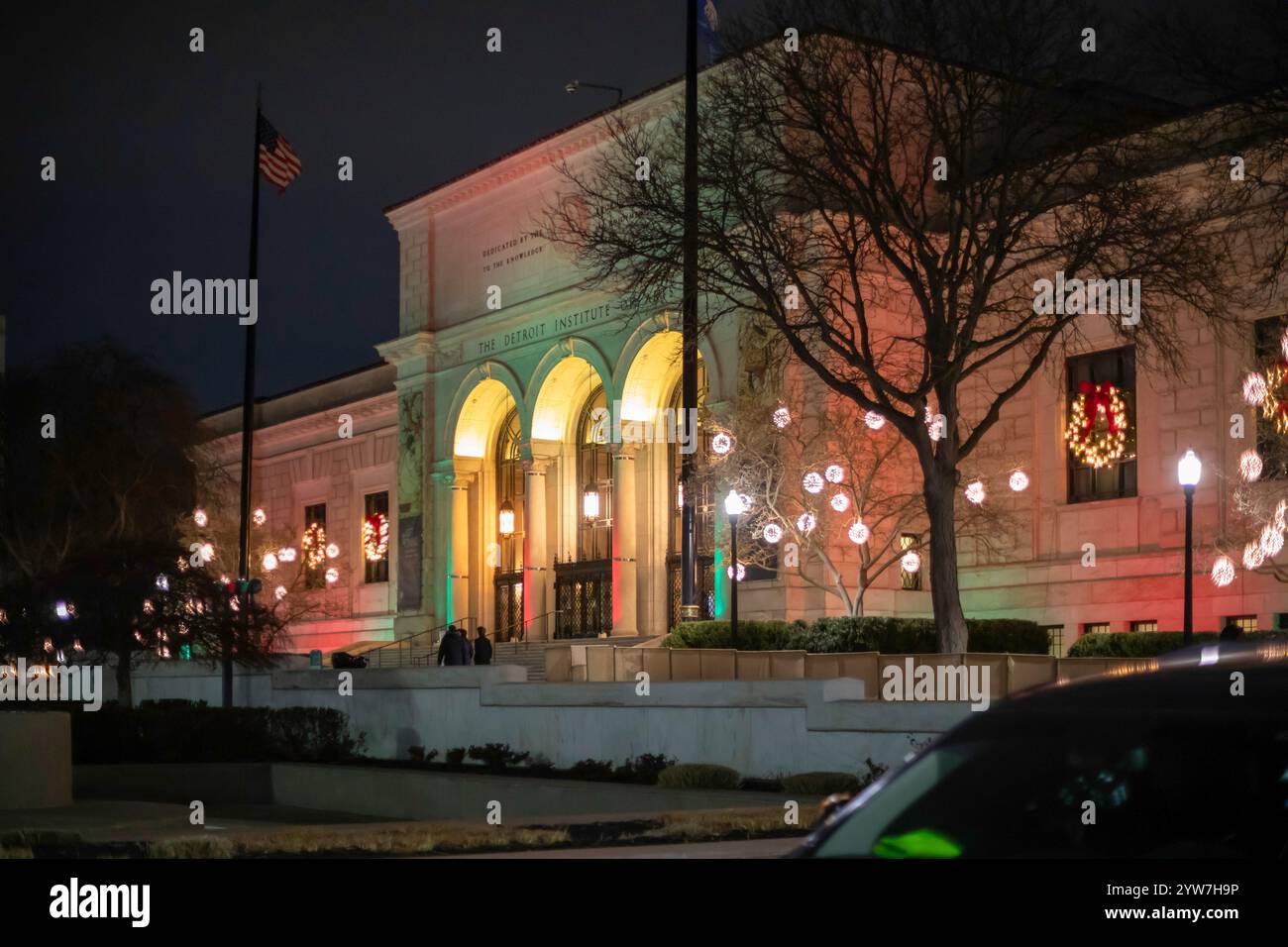 Detroit, Michigan - The Detroit Institute of Arts on Noel Night. The ...