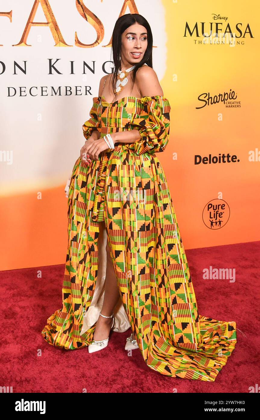 Jasmine Paige Moore arrives at the premiere of "Mufasa: The Lion King ...
