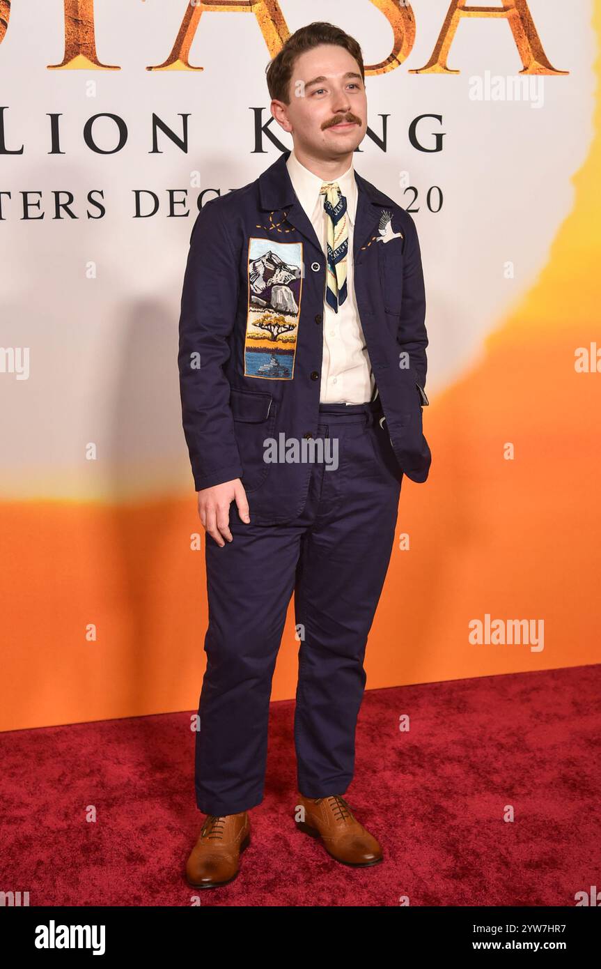 Preston Nyman arrives at the premiere of "Mufasa: The Lion King" on ...