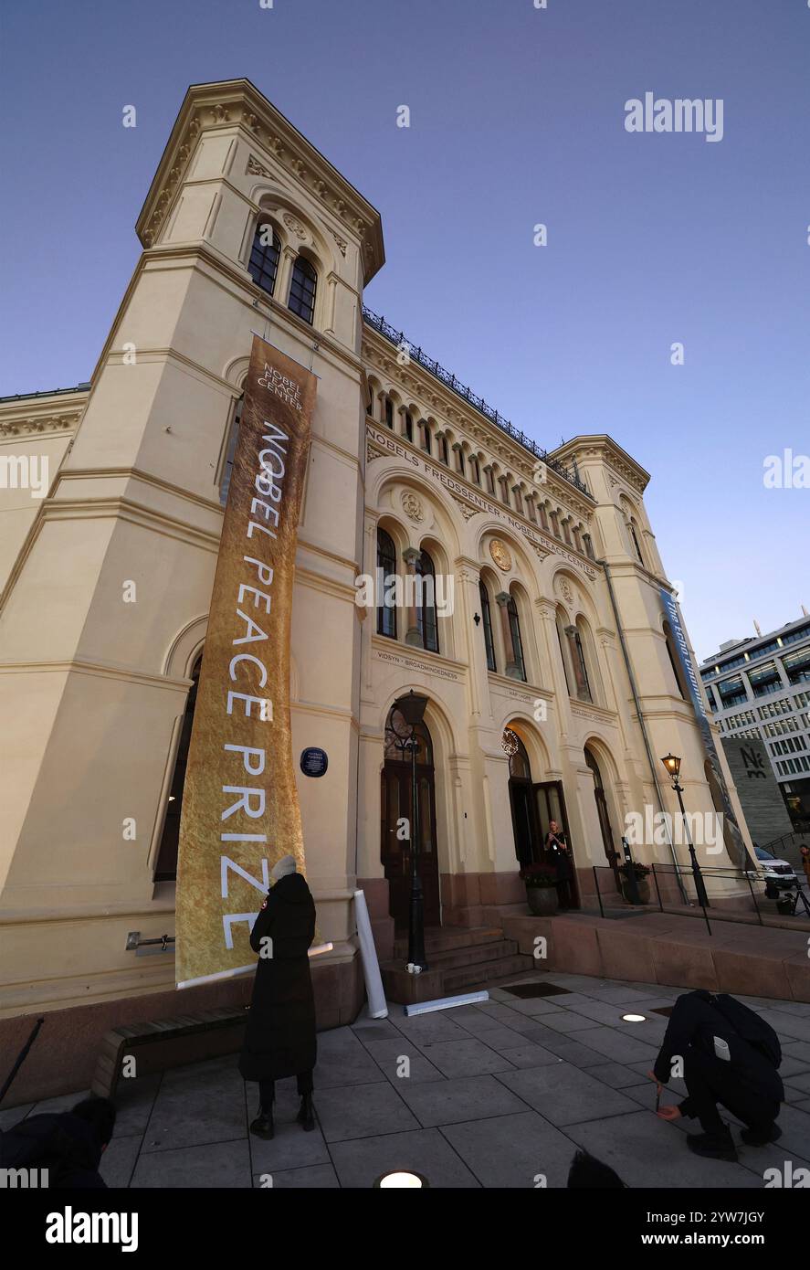 The special exhibition guide is installed at the Nobel Peace Center in ...