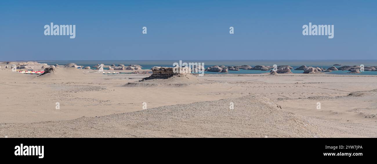 Yadan geological landform in close up made by the erosion for millions ...