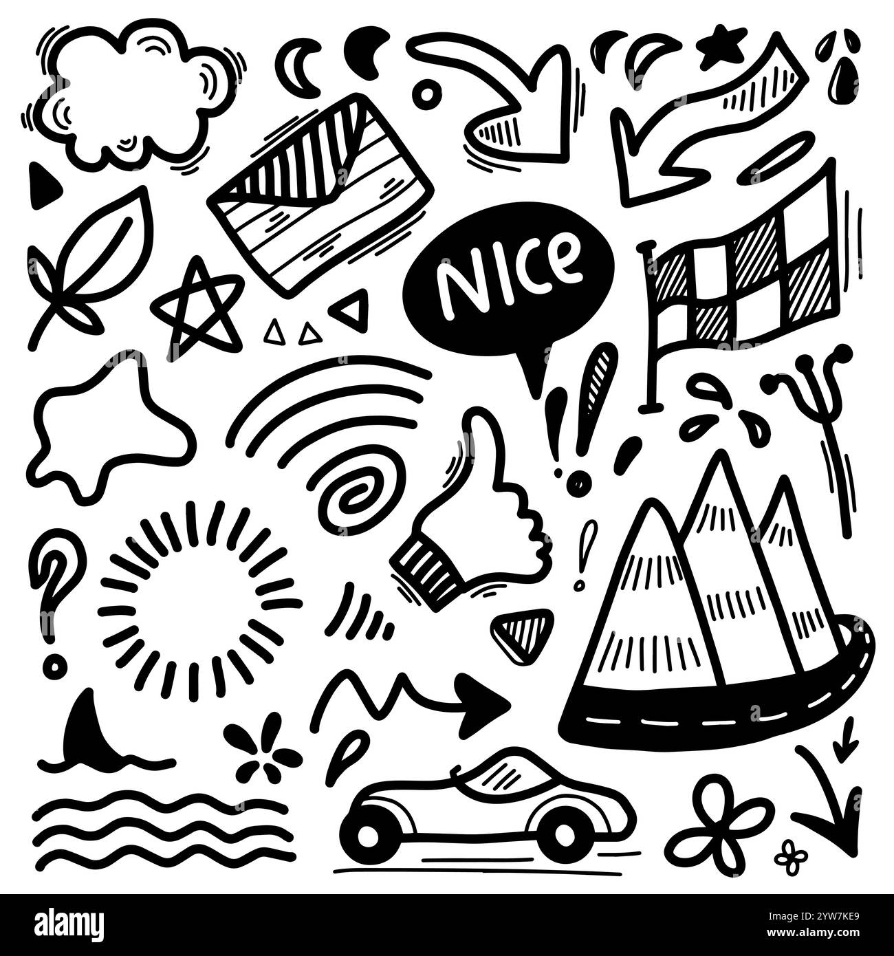 Crayon hand drawing star Stock Vector Images - Alamy