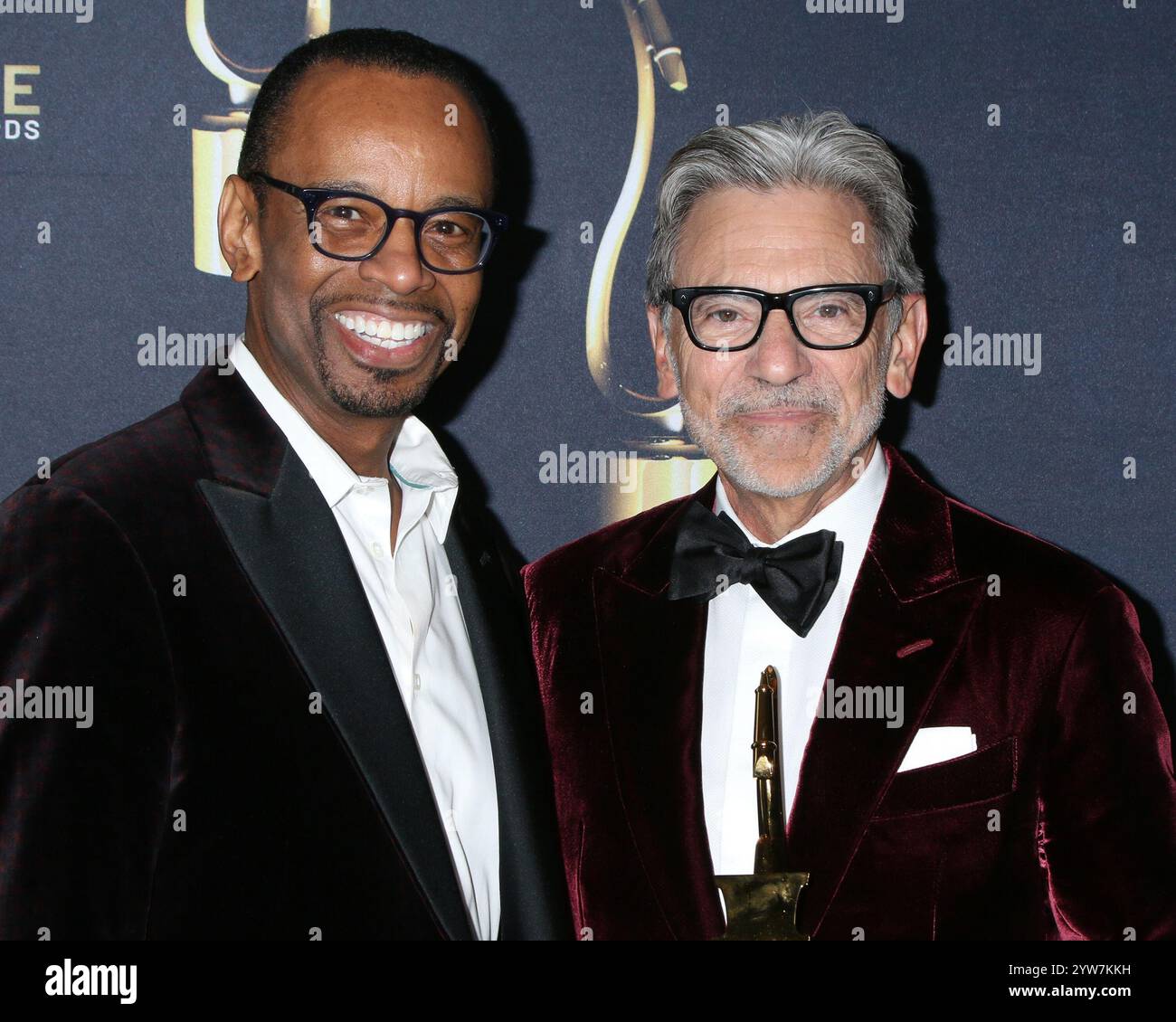 Beverly Hills, USA. 8, December, 2024. Pictured left to right, Rudy Gaskins, Joe Cipriano at the ...