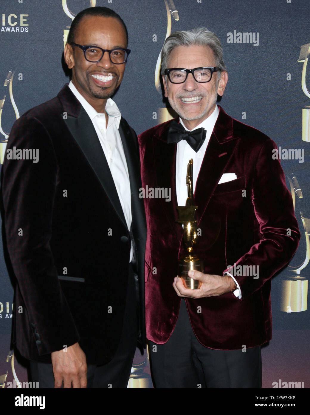 Beverly Hills, USA. 8, December, 2024. Pictured left to right, Rudy ...