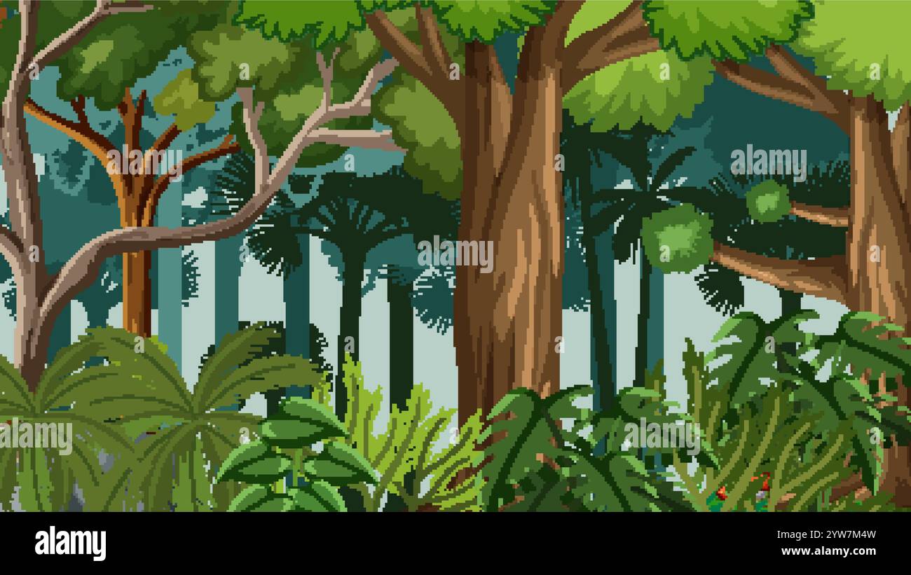 Dense plant growth Stock Vector Images - Alamy