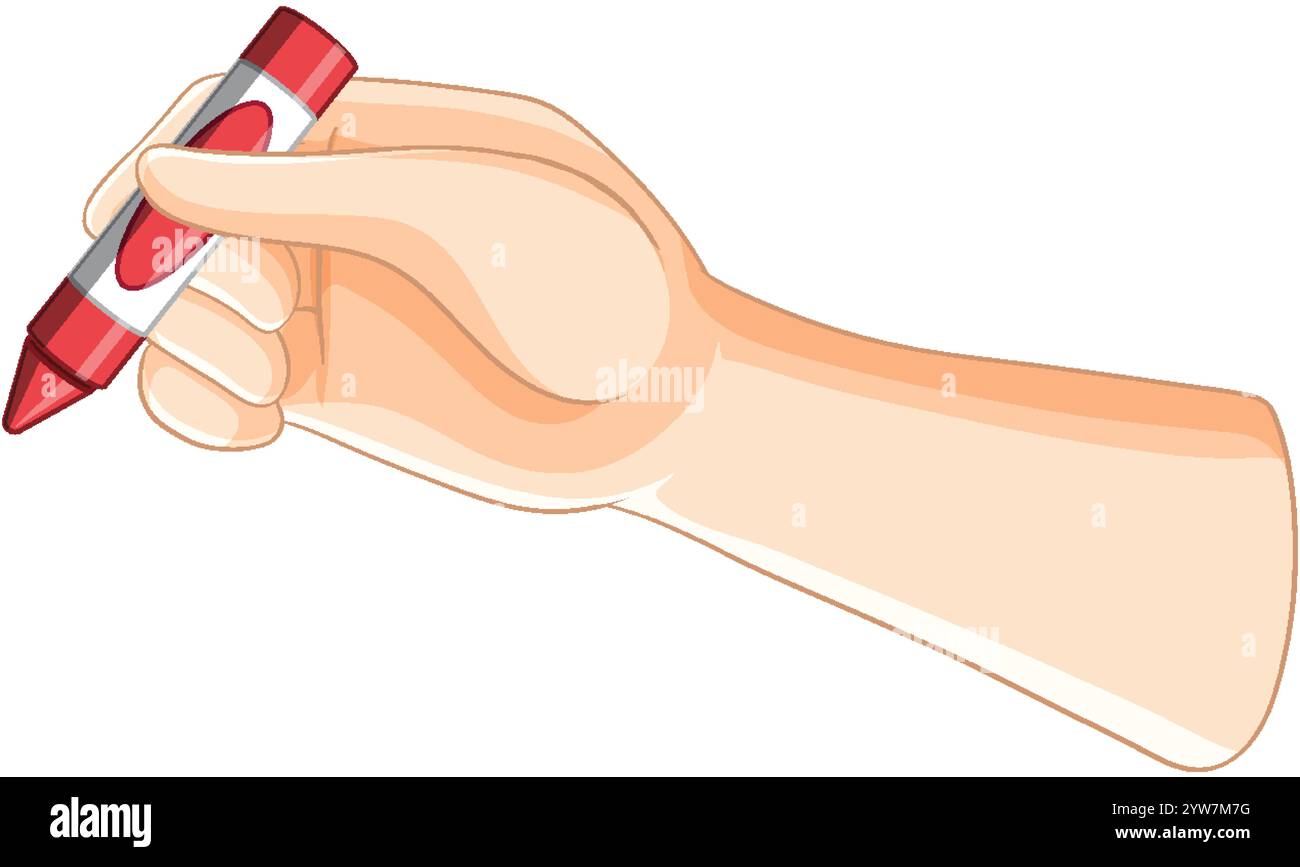 Hand holding crayon coloring hi-res stock photography and images - Alamy