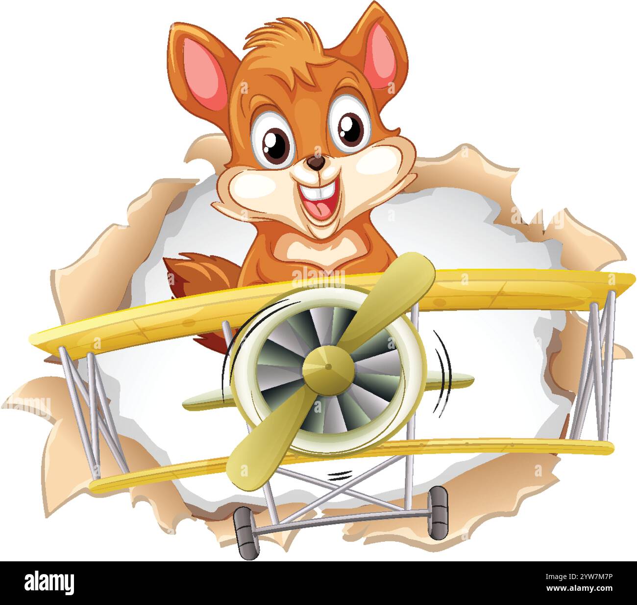 Cheerful airplane flight animation cartoon hi-res stock photography and ...