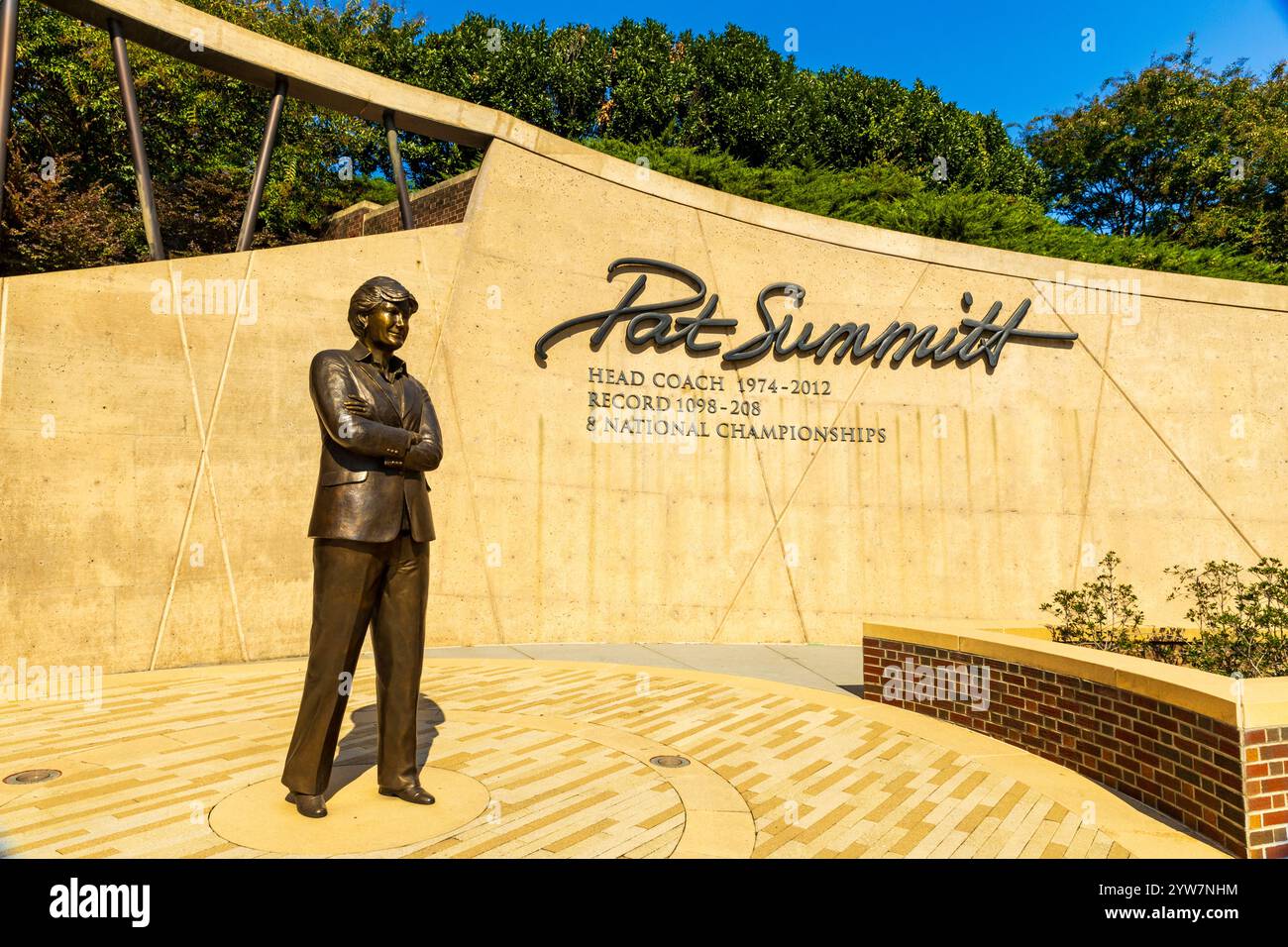 Knoxville, TN - October 12, 2024: Pat Summitt Plaza on the campus of ...