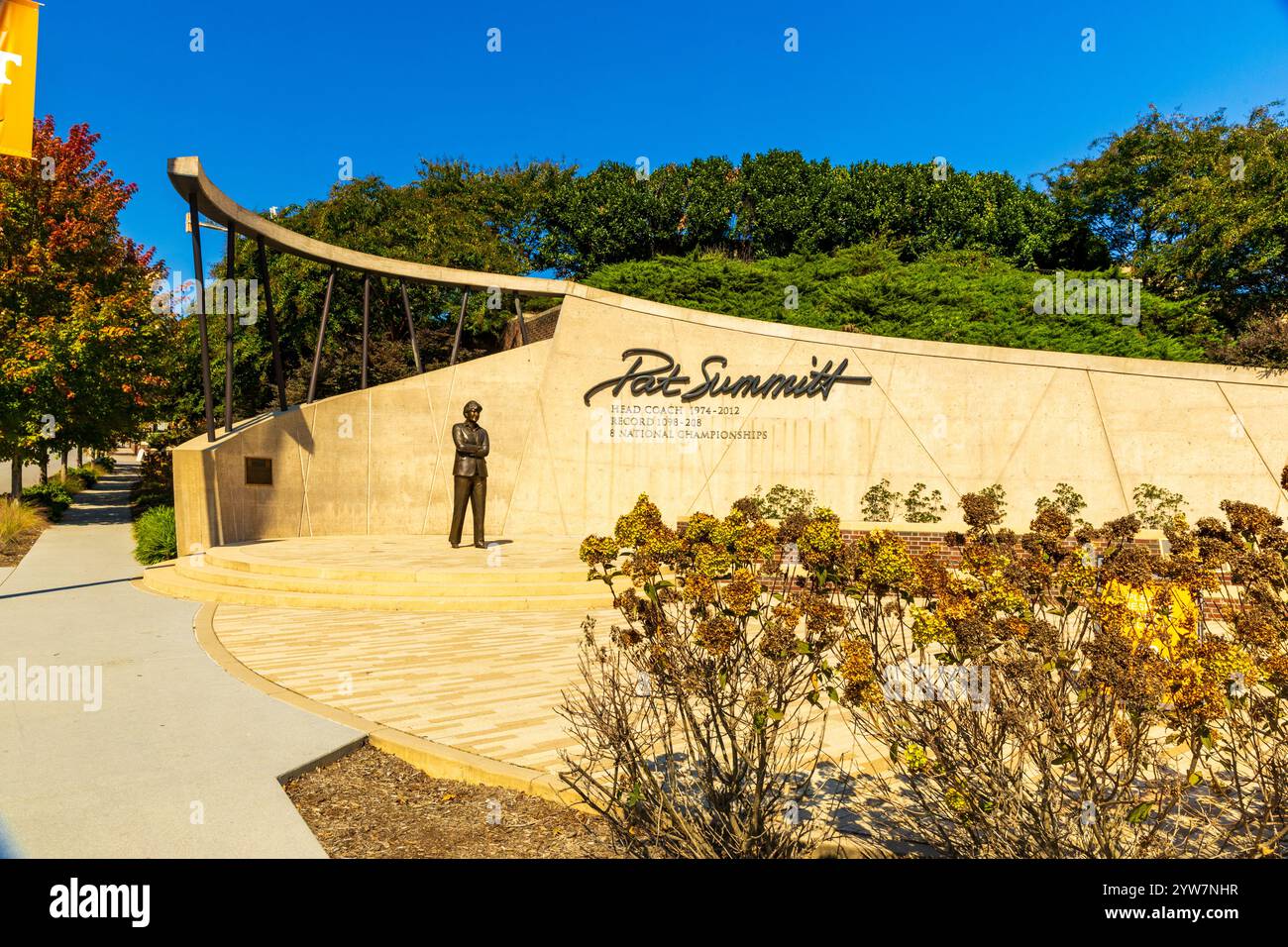 Knoxville, TN - October 12, 2024: Pat Summitt Plaza on the campus of ...