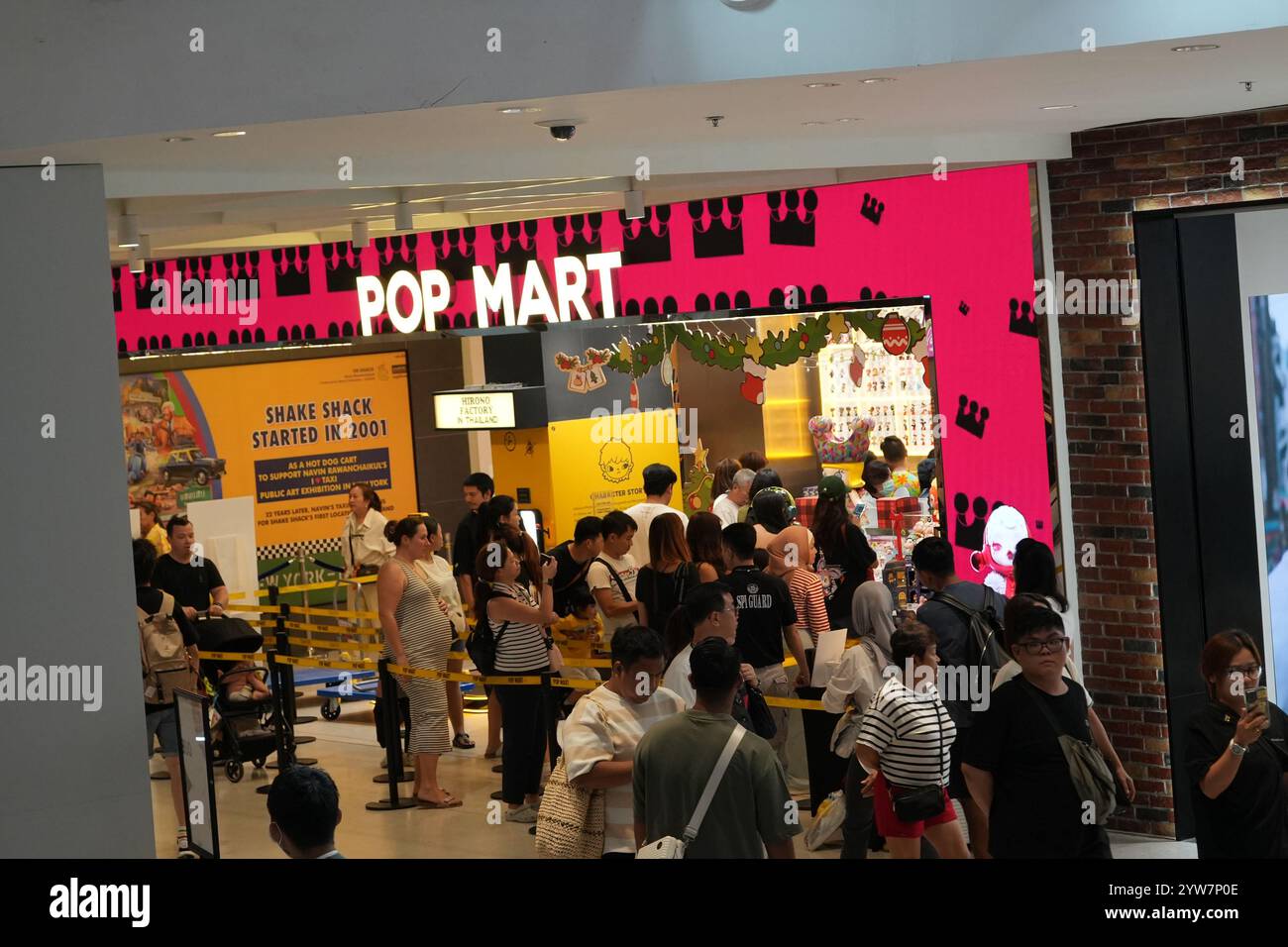 Bangkok, Thailand - November 26, 2024: people queue at Pop Mart ...