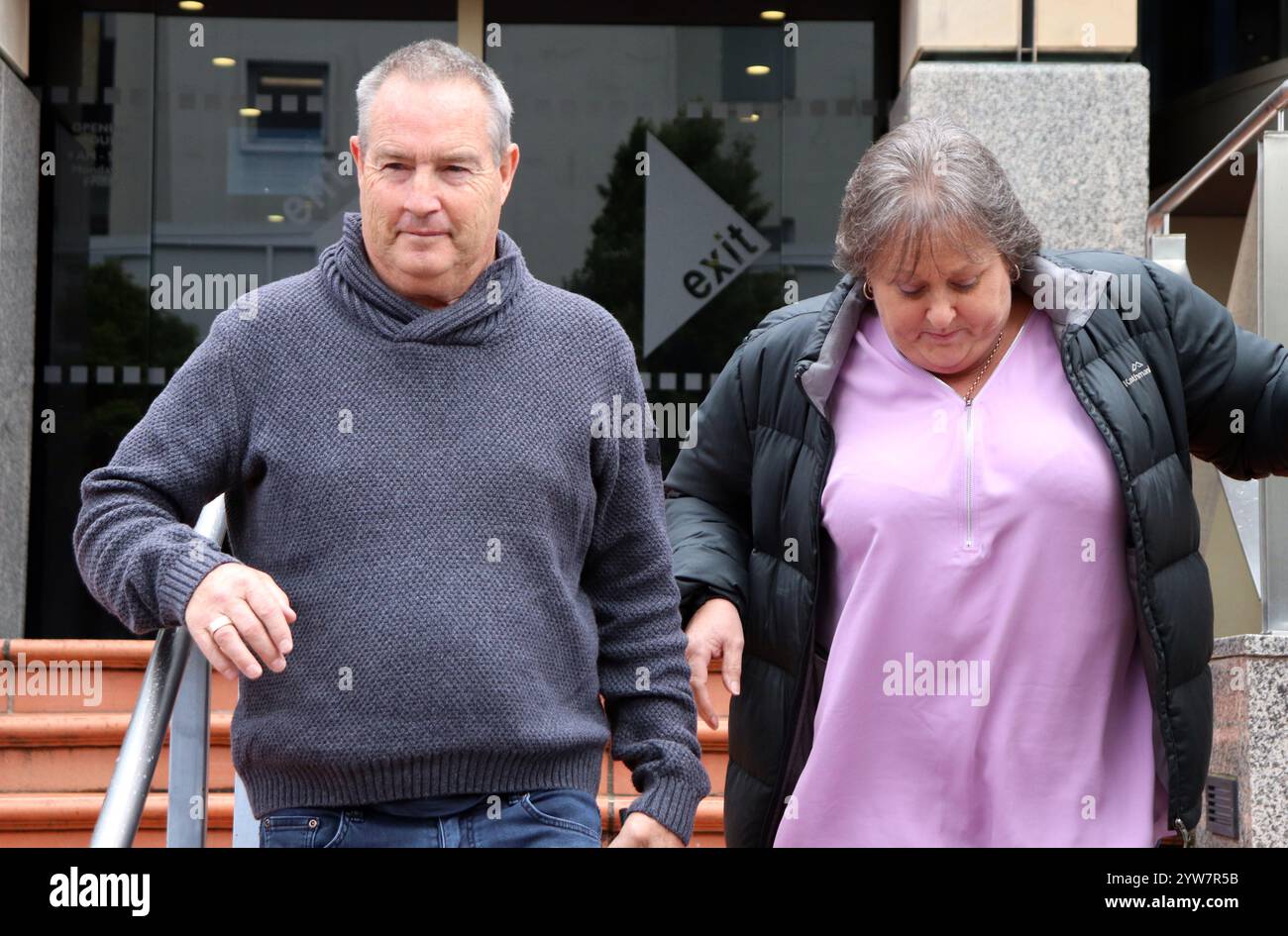 Gary Greg (left), father of Robert George Greig whose death is being ...