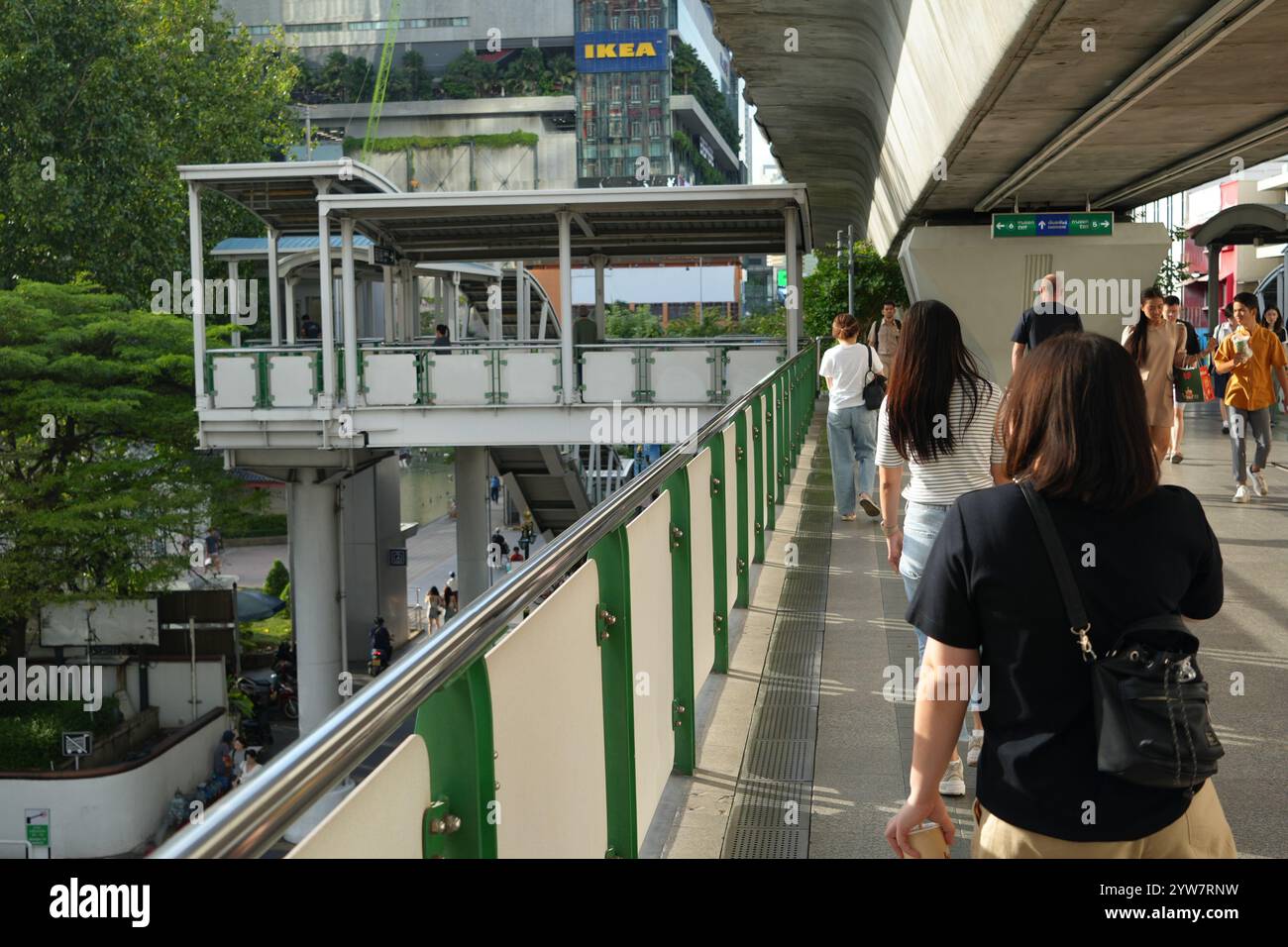 Bangkok, Thailand - November 26, 2024: Ambience of Bangkok BTS Station ...