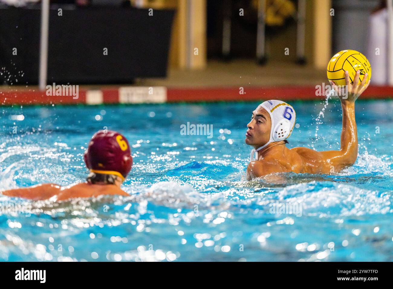 STANFORD, CA - DECEMBER 06: CBU Lancers attacker Caleb Teraoka (6 ...