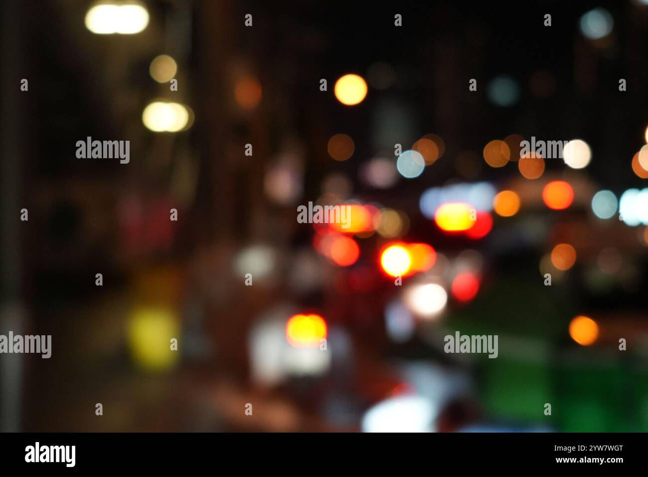 Blurred glow light on street hi-res stock photography and images - Alamy