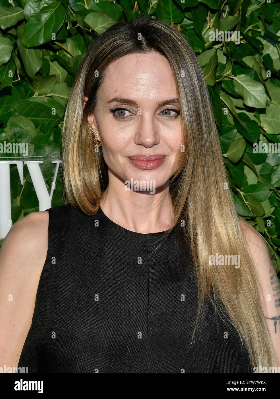 Actor Angelina Jolie poses with the performer tribute award for her ...