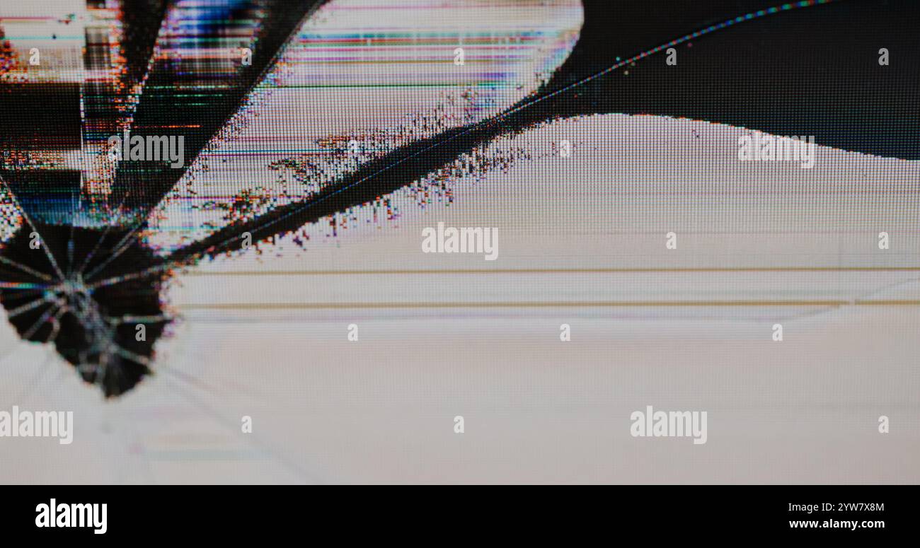 Fractured monitor glitch texture defocused hi-res stock photography and ...