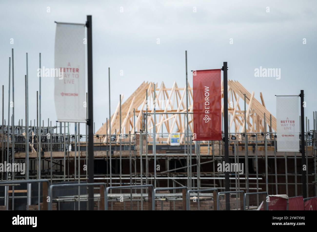 Cottenham, UK. 09th Dec, 2024. New homes being built in Cottenham ...